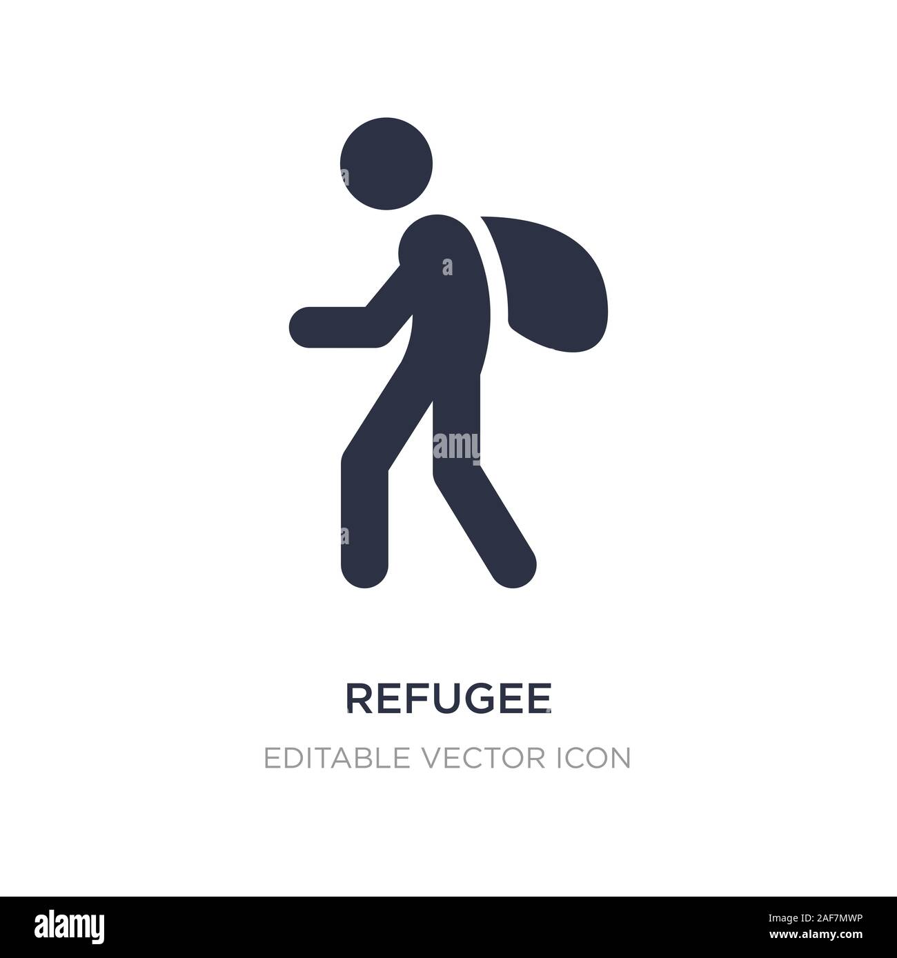 refugee icon on white background. Simple element illustration from ...