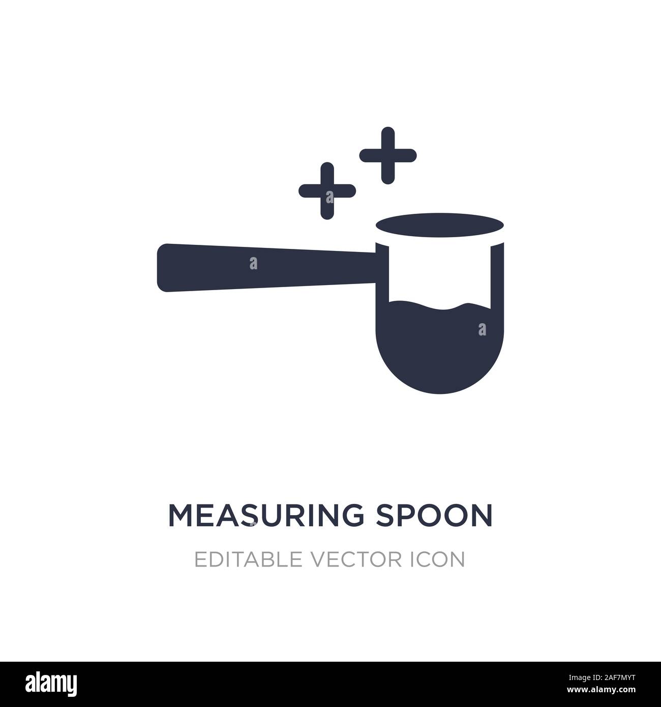 measuring spoon icon on white background. Simple element illustration ...