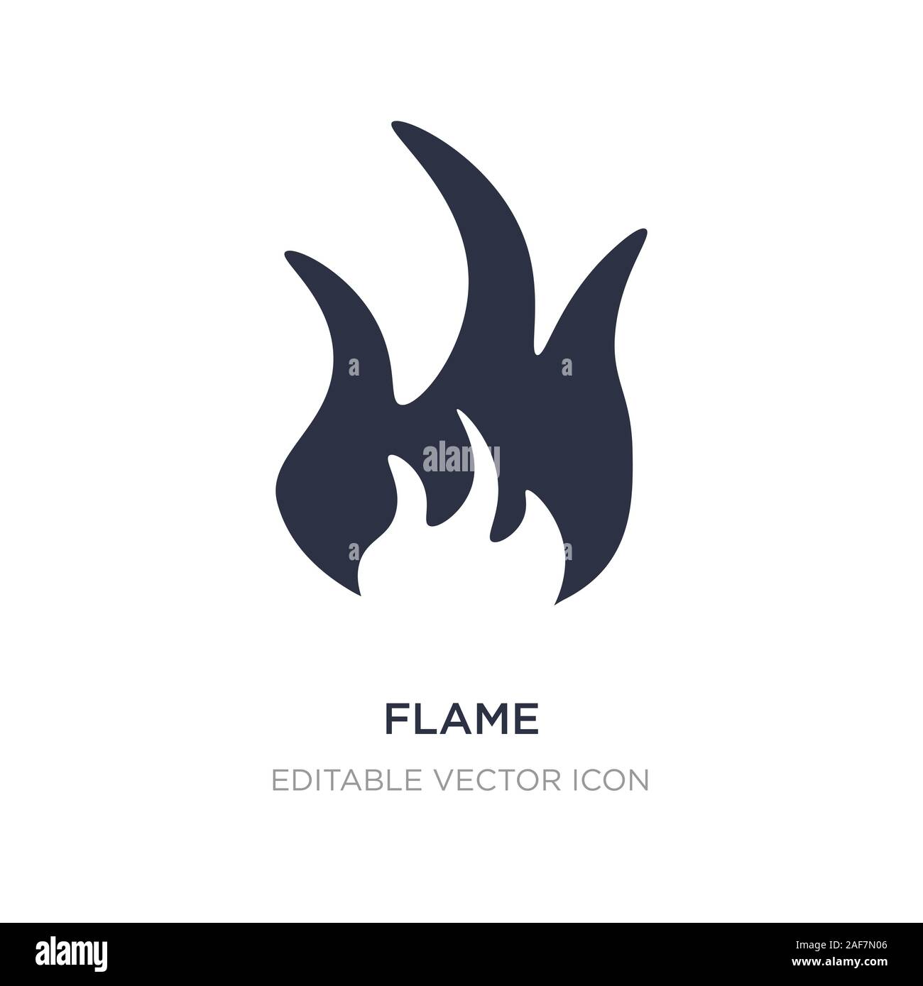 flame icon on white background. Simple element illustration from Nature ...