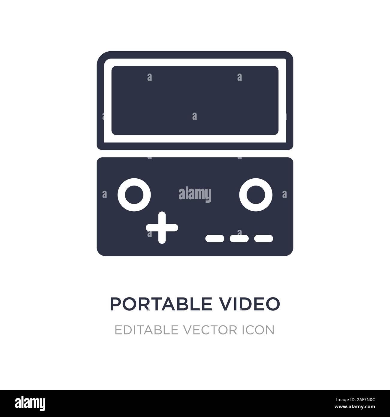 portable video game console icon on white background. Simple element ...