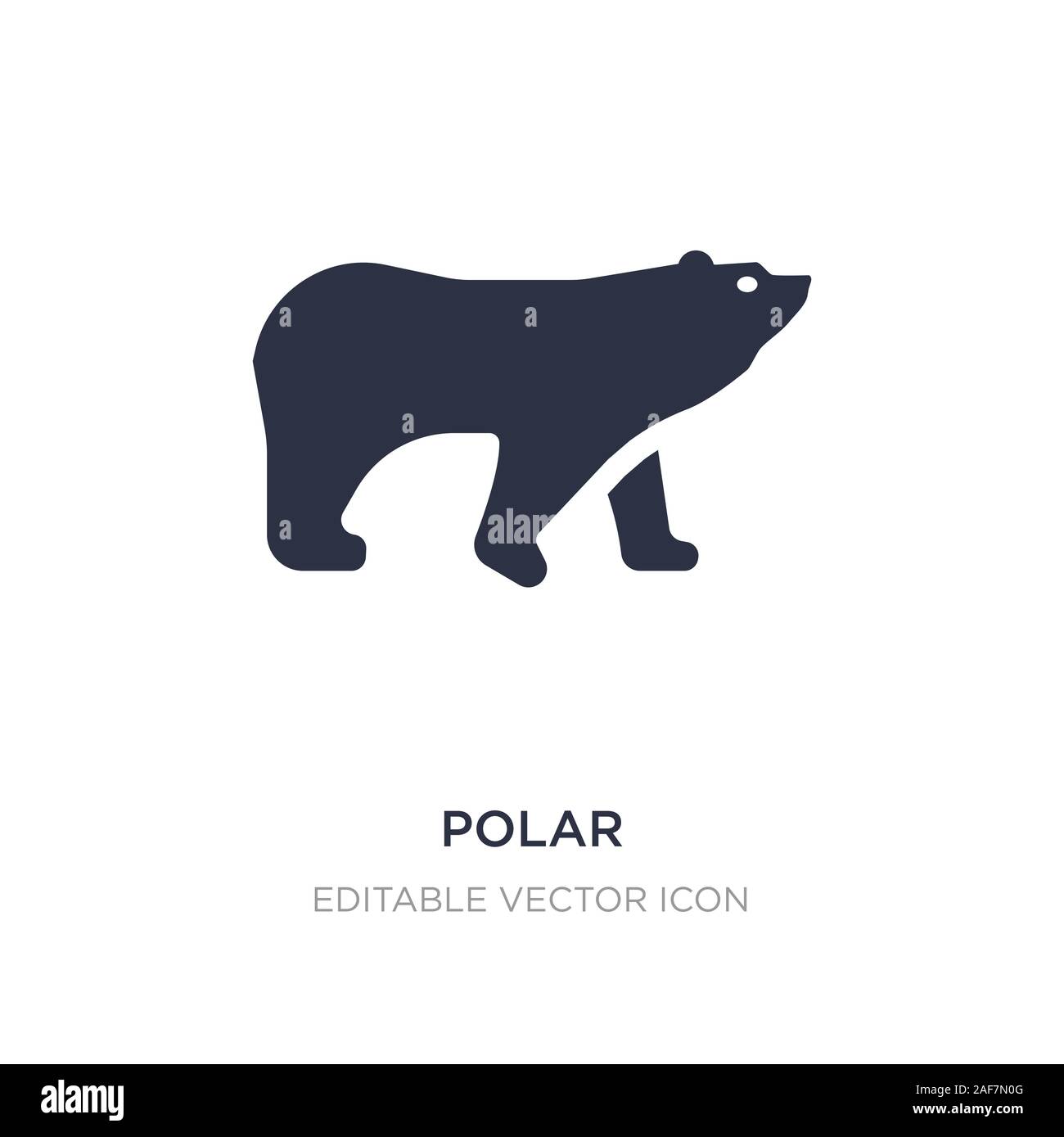 polar icon on white background. Simple element illustration from Nature ...