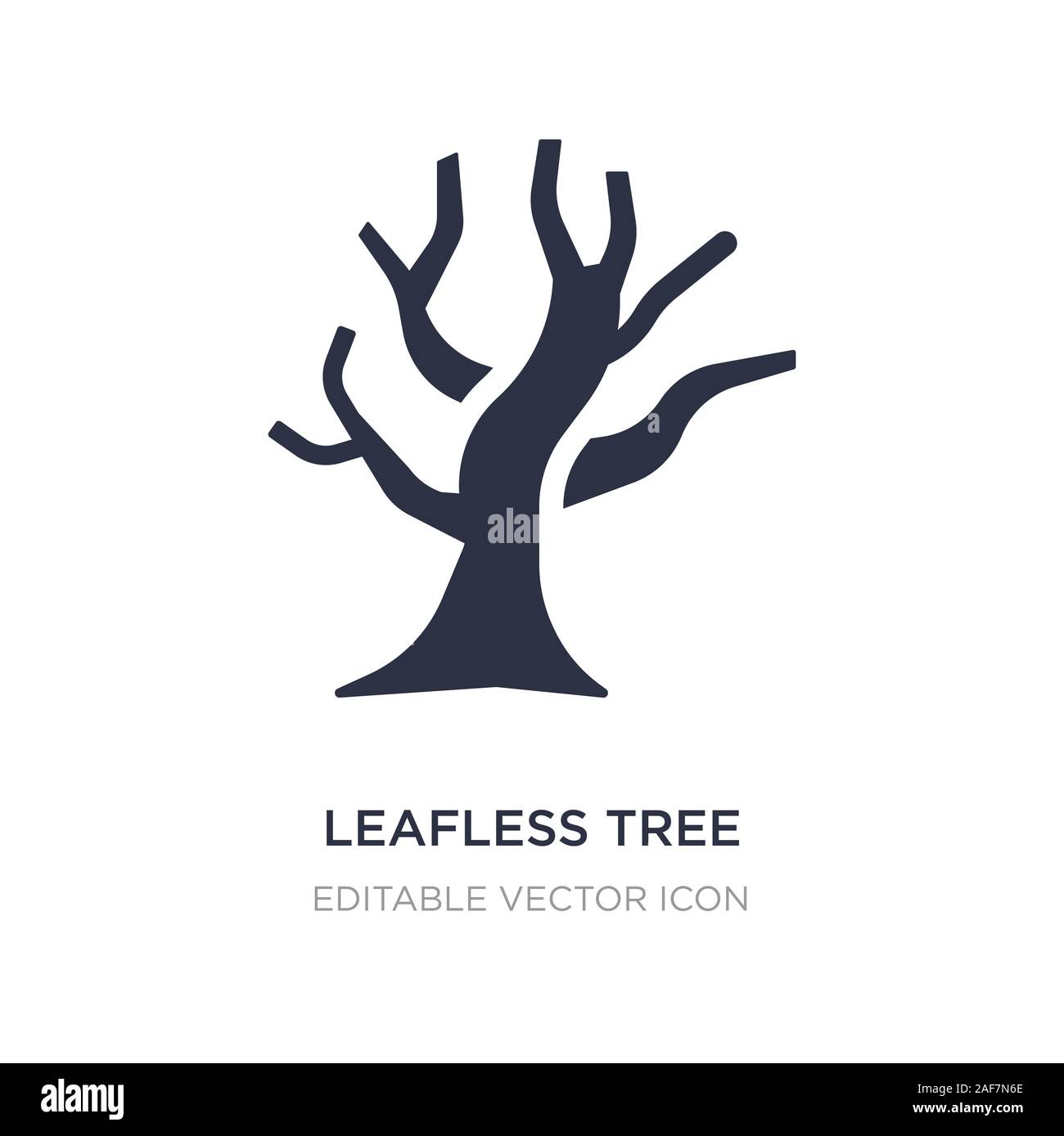 leafless tree icon on white background. Simple element illustration ...