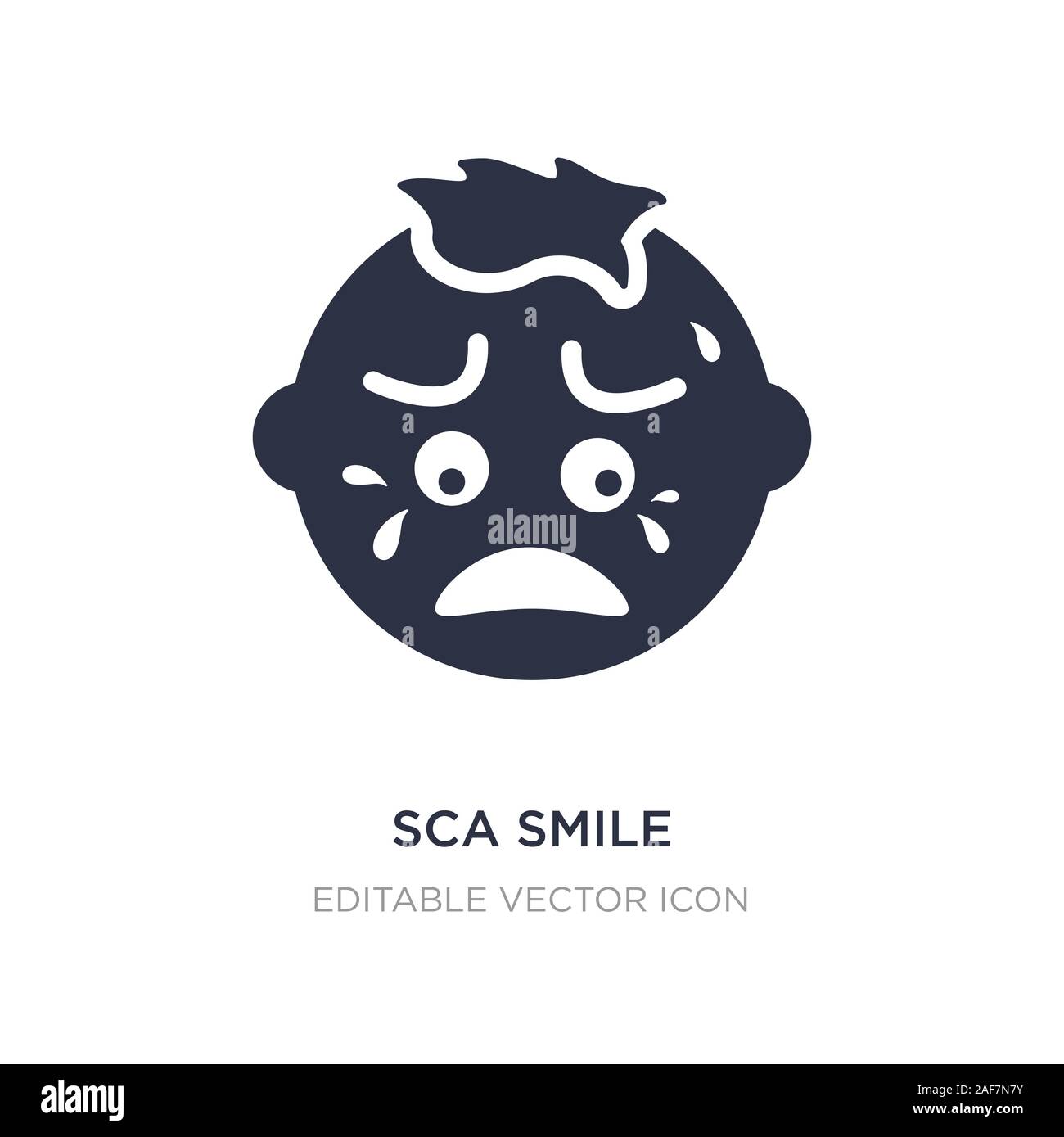 sca smile icon on white background. Simple element illustration from ...