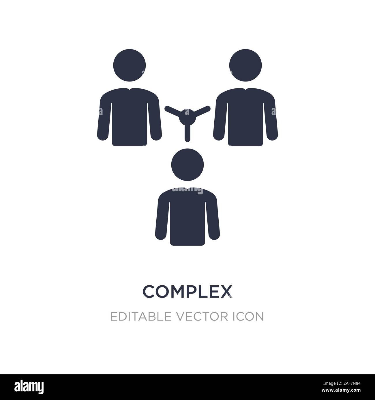 complex icon on white background. Simple element illustration from ...