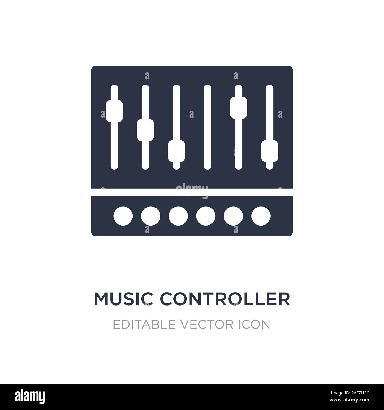 music controller icon on white background. Simple element illustration ...
