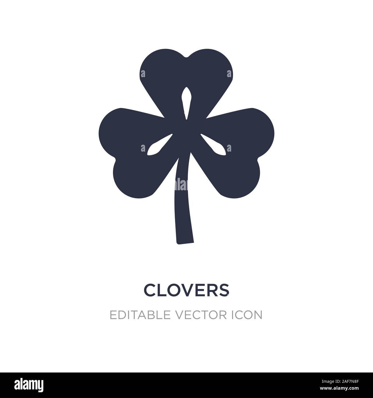 clovers icon on white background. Simple element illustration from ...