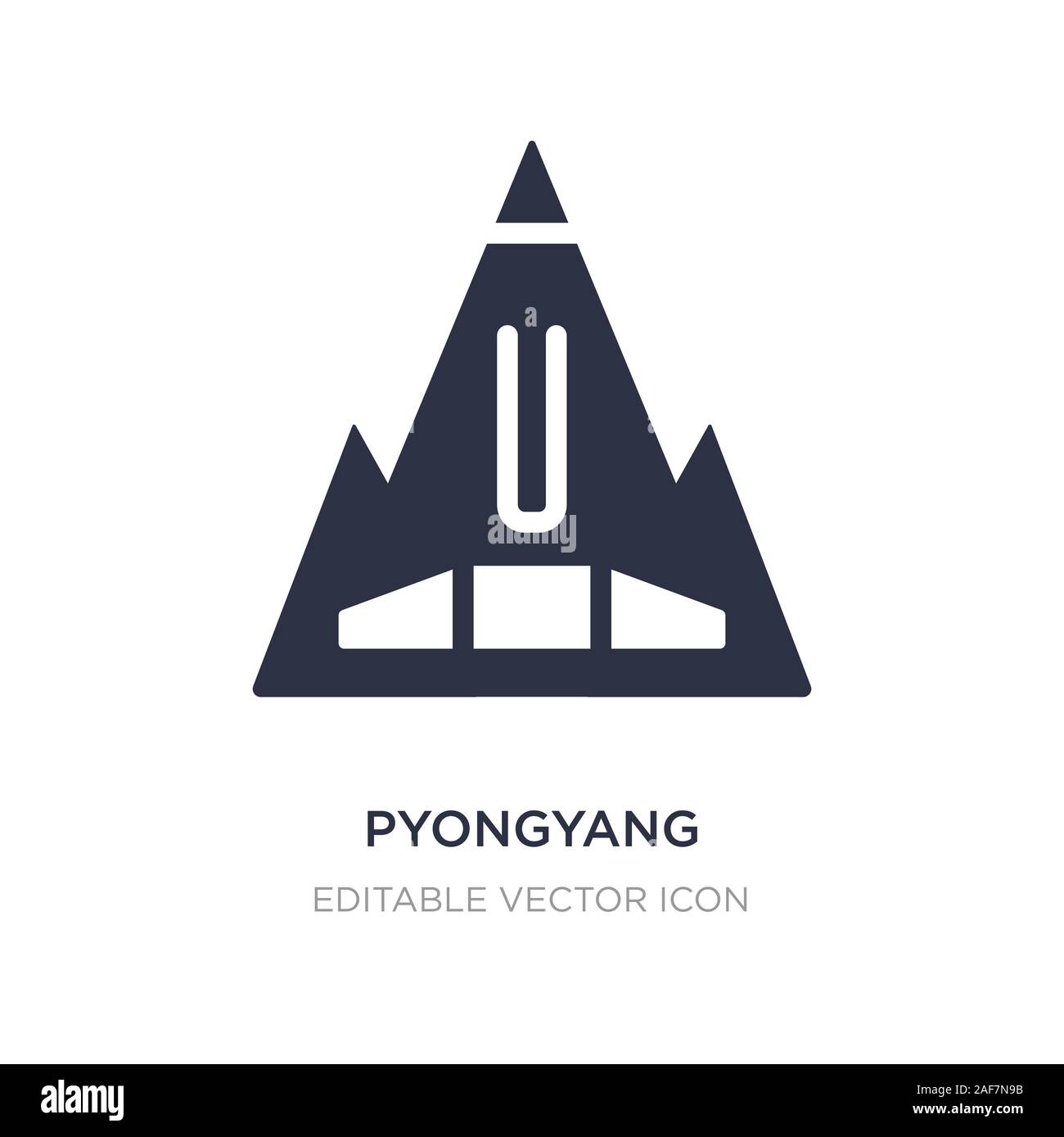 pyongyang icon on white background. Simple element illustration from ...