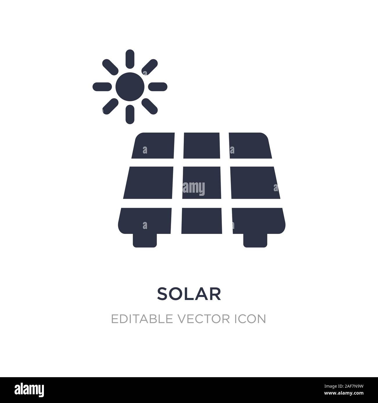 solar icon on white background. Simple element illustration from Nature ...