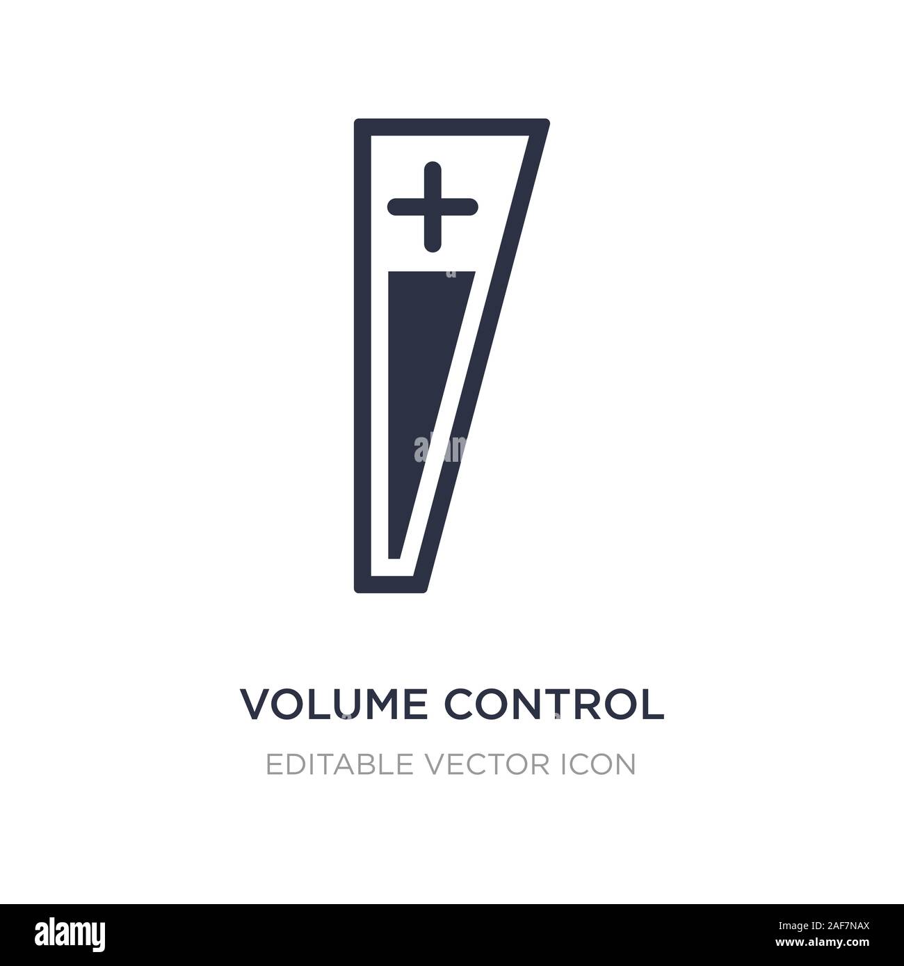 volume control icon on white background. Simple element illustration ...