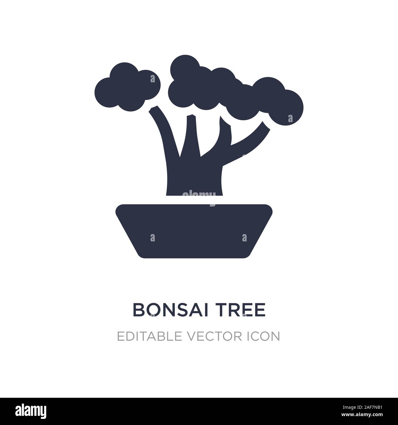 bonsai tree icon on white background. Simple element illustration from ...