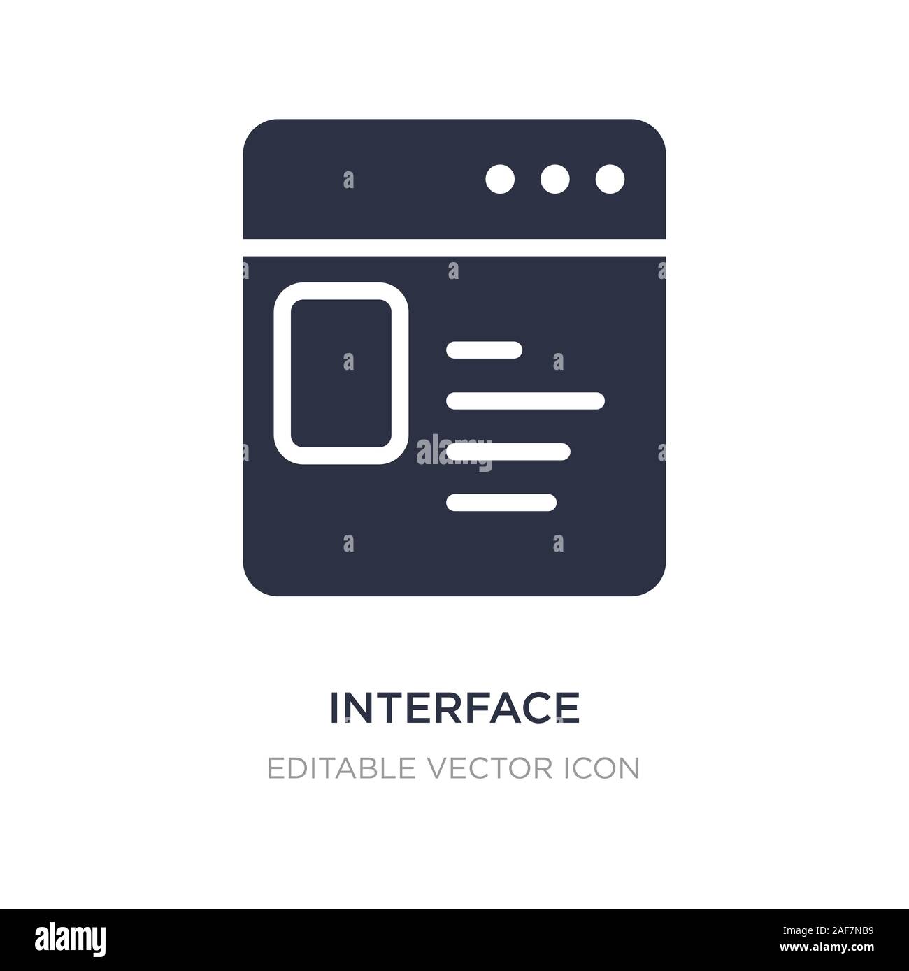 interface icon on white background. Simple element illustration from ...