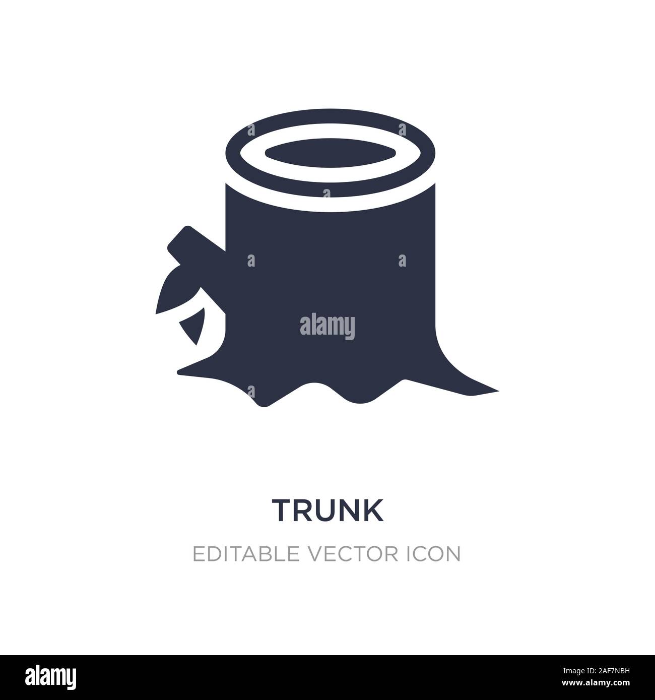 trunk icon on white background. Simple element illustration from Nature ...