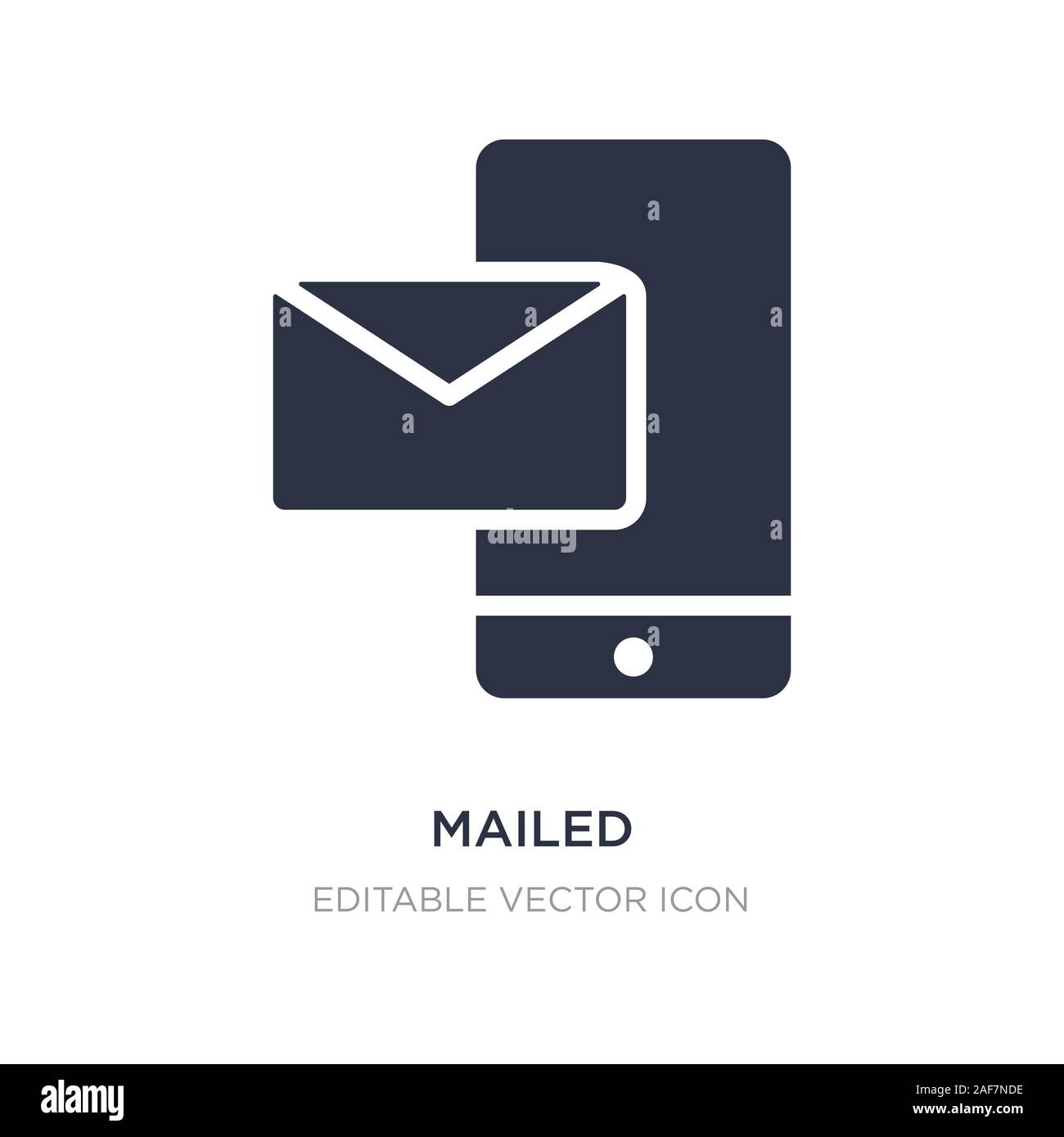 mailed icon on white background. Simple element illustration from ...