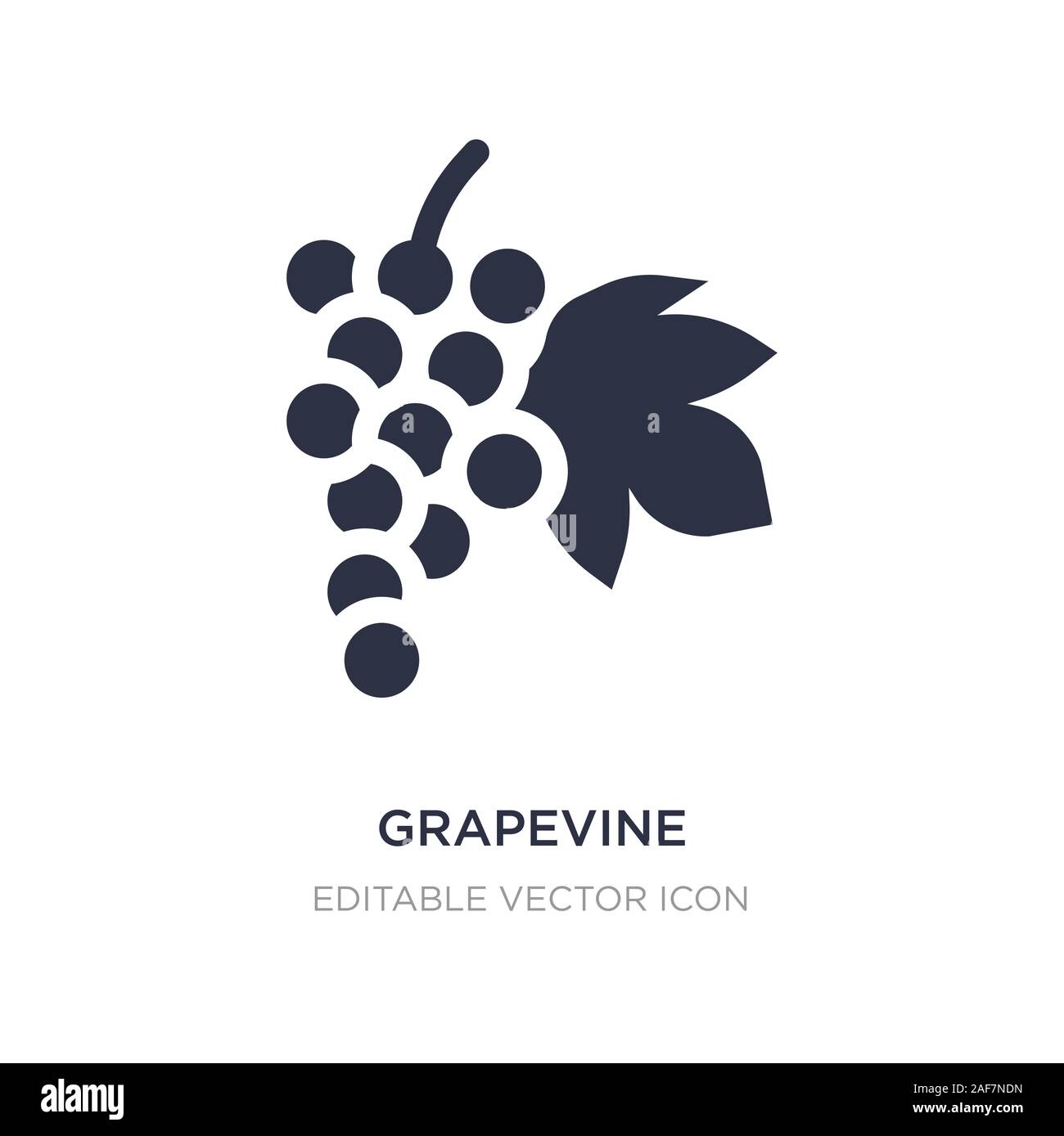 grapevine icon on white background. Simple element illustration from ...