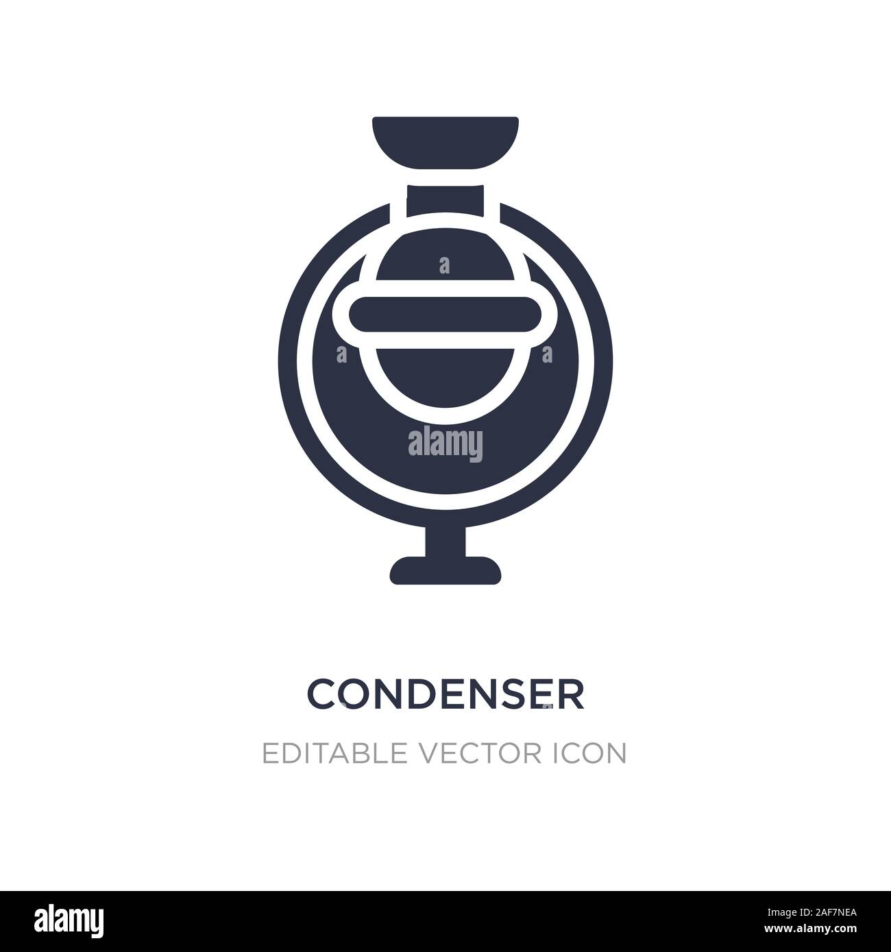 condenser icon on white background. Simple element illustration from ...