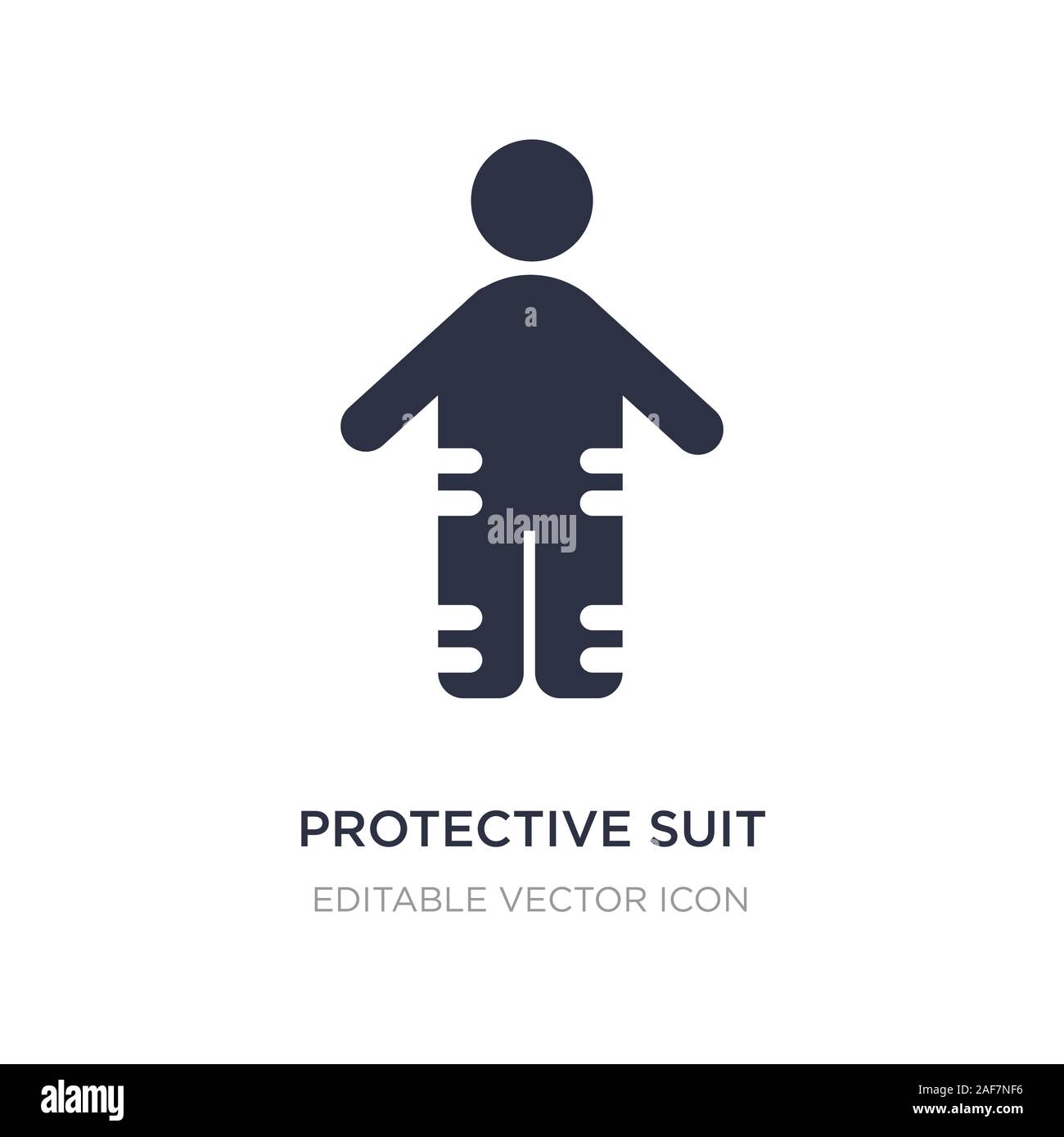 protective suit icon on white background. Simple element illustration ...