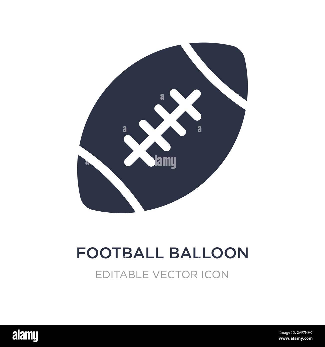 football balloon icon on white background. Simple element illustration ...
