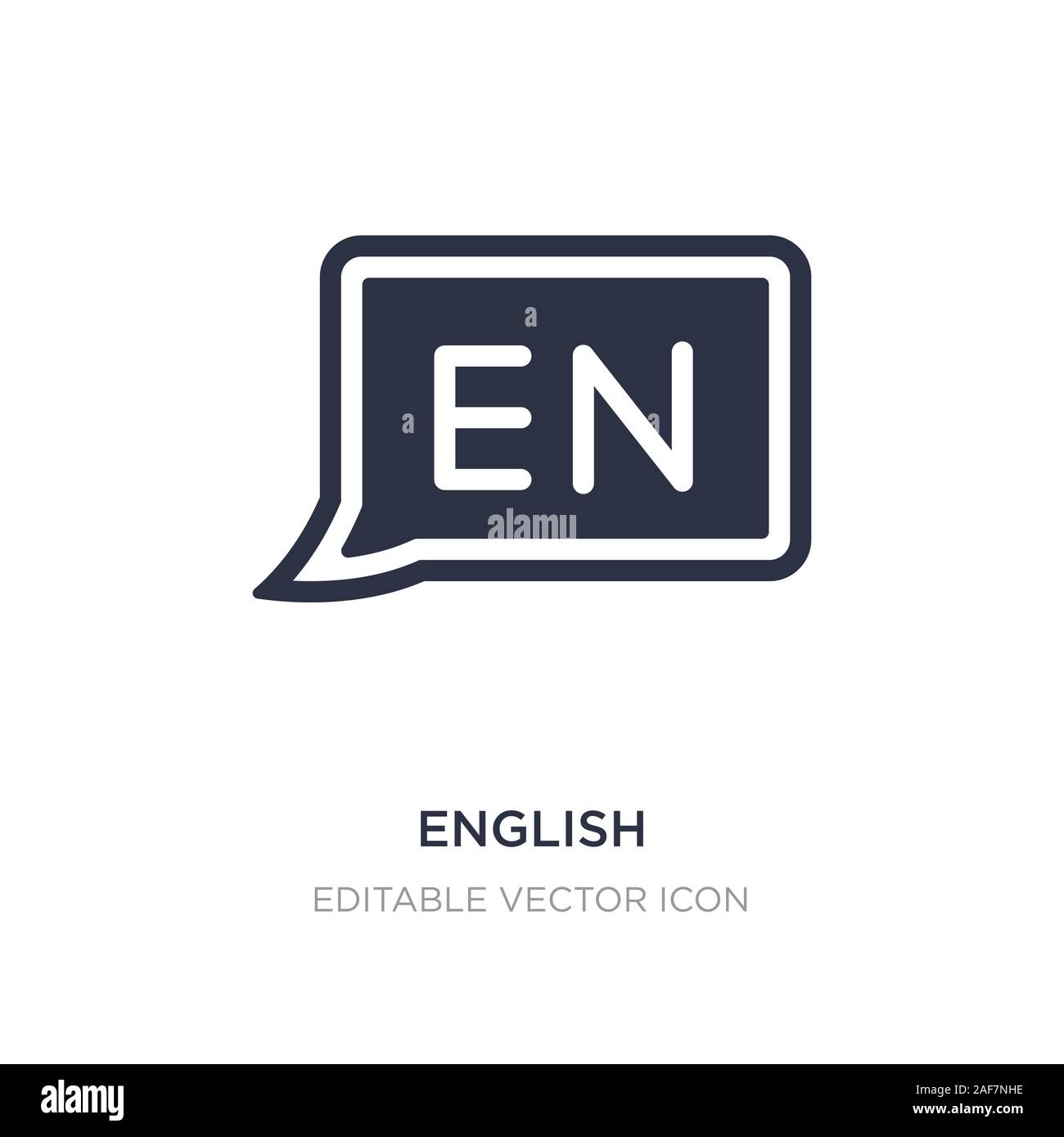english icon on white background. Simple element illustration from ...