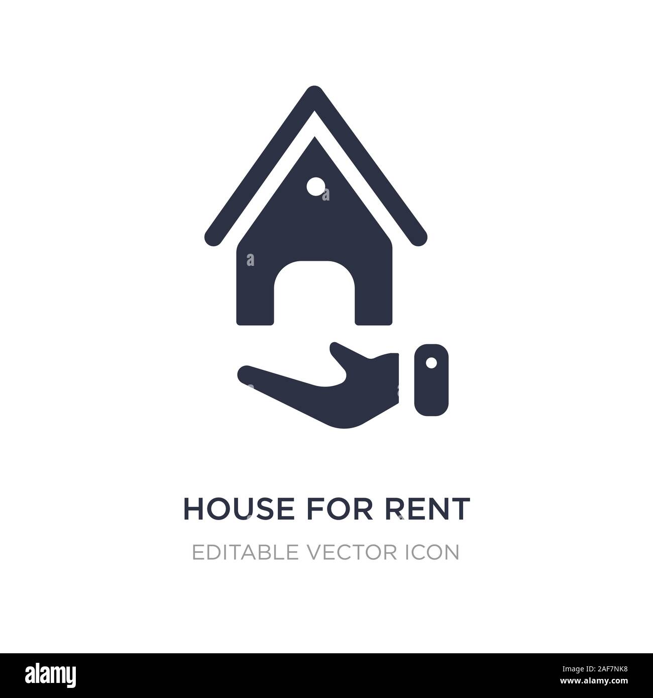 house for rent icon on white background. Simple element illustration ...