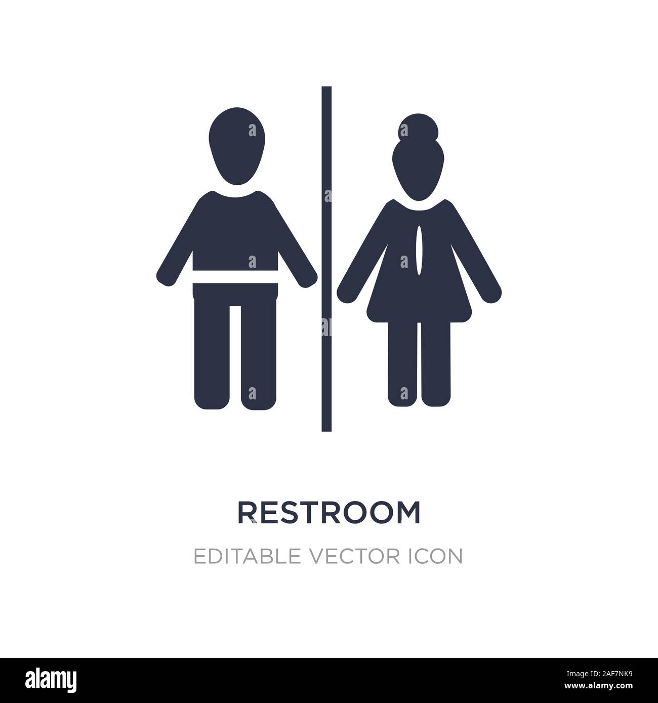 restroom icon on white background. Simple element illustration from ...