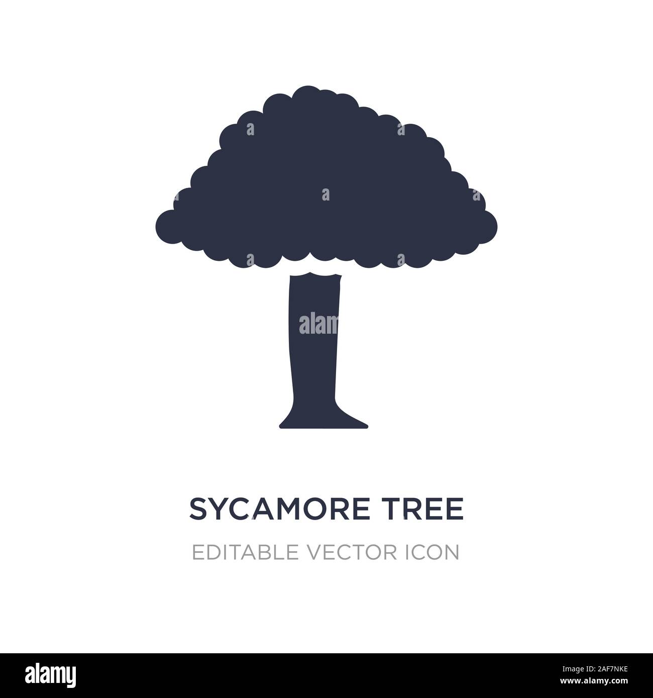 sycamore tree icon on white background. Simple element illustration ...