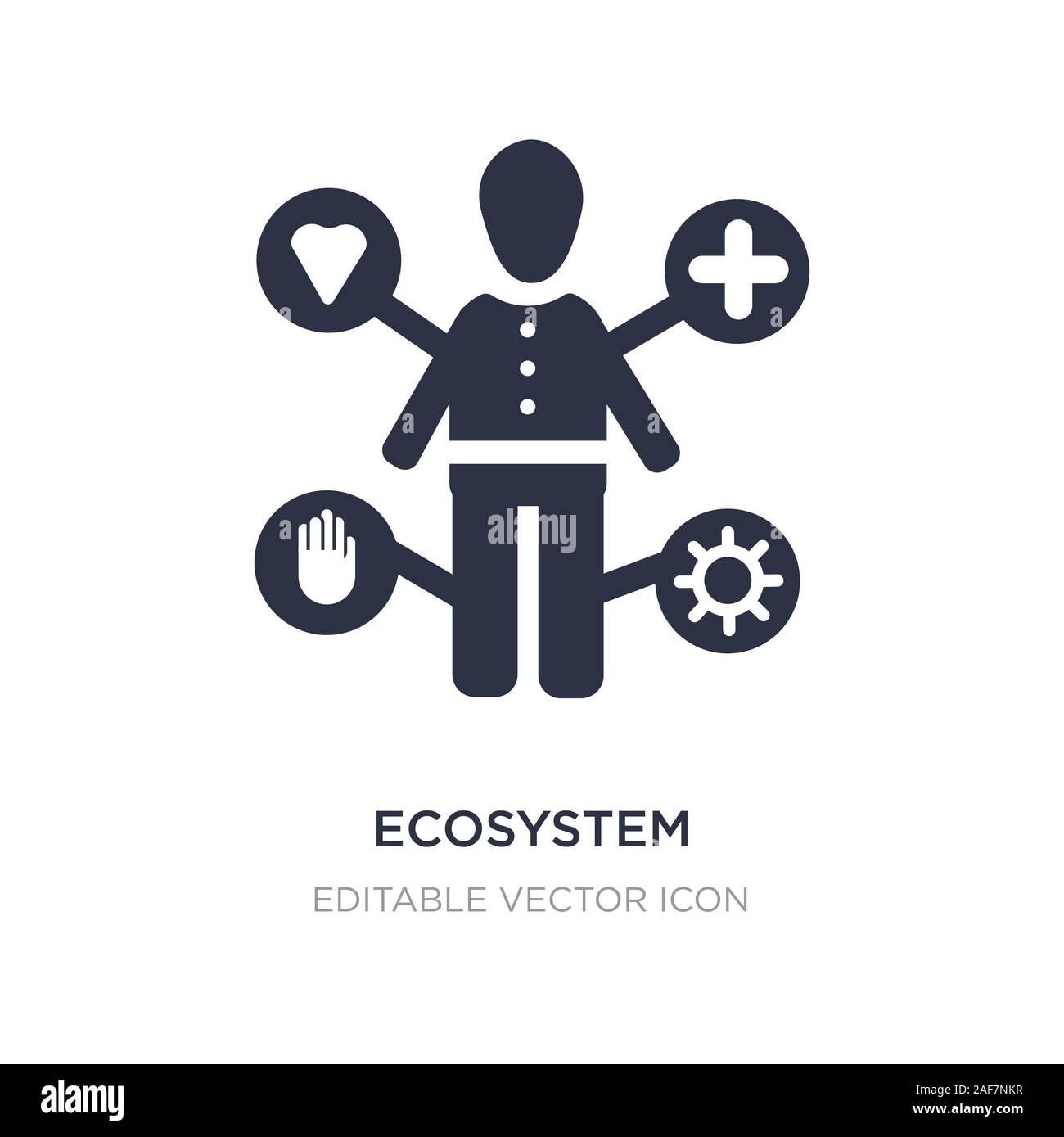 ecosystem icon on white background. Simple element illustration from ...