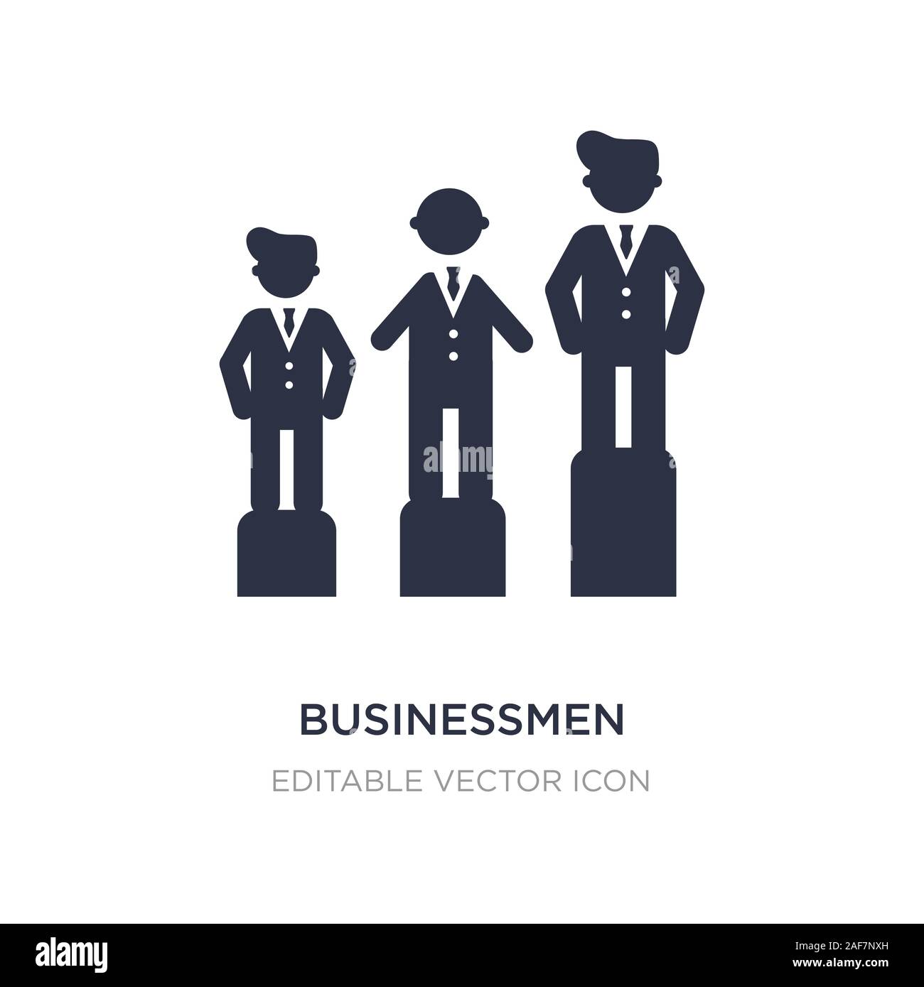 businessmen hierarchy icon on white background. Simple element ...