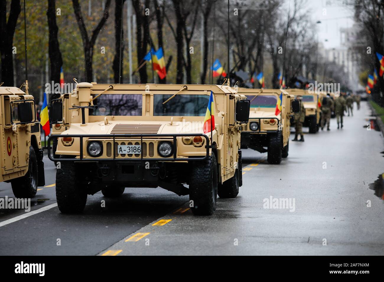 Bucharest, Romania - December 01, 2019: Romanian Army High Mobility ...