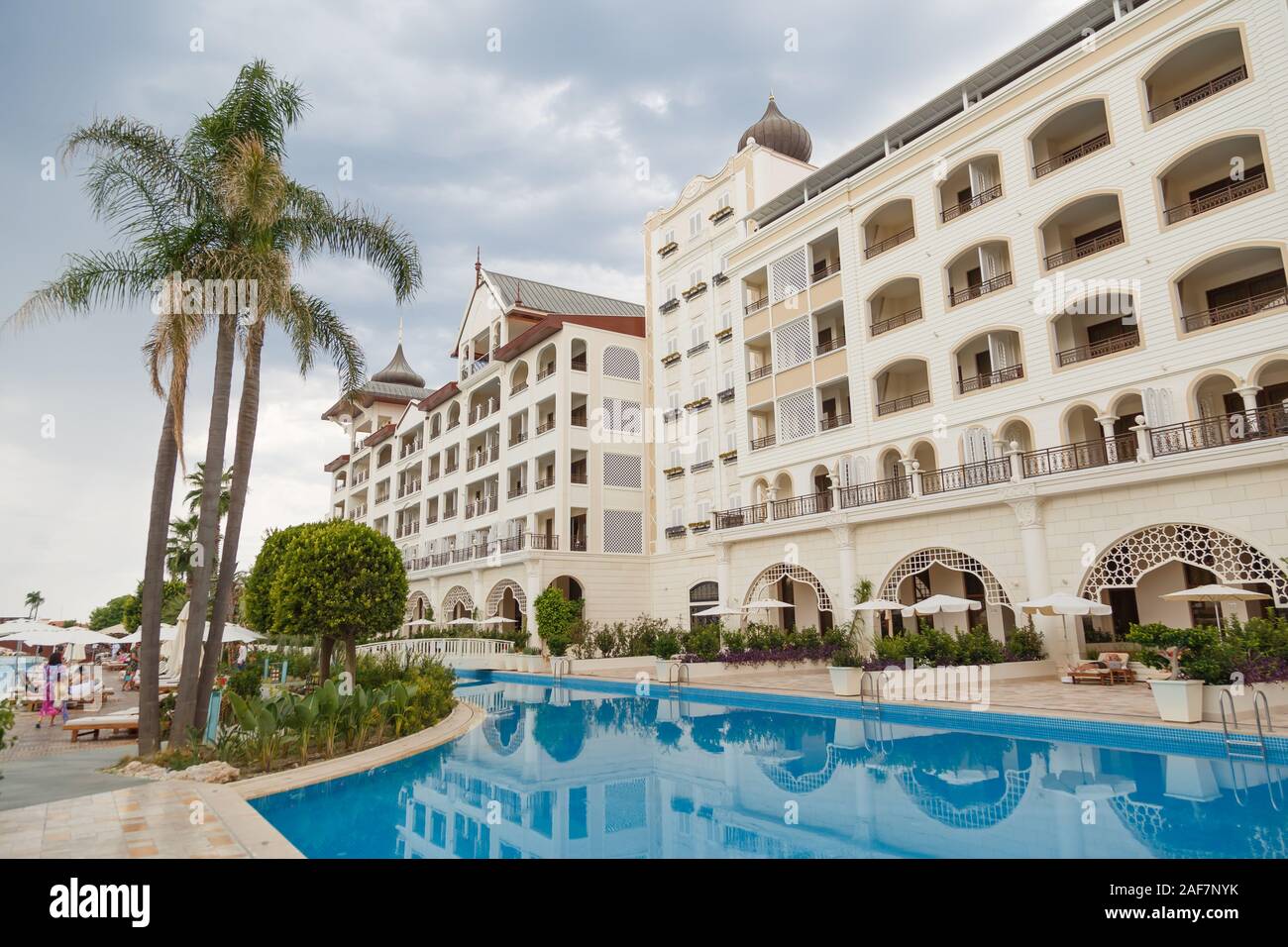 Antalya, Turkey. September 23, 2019. Hotel Mardan Palace. View of the ...