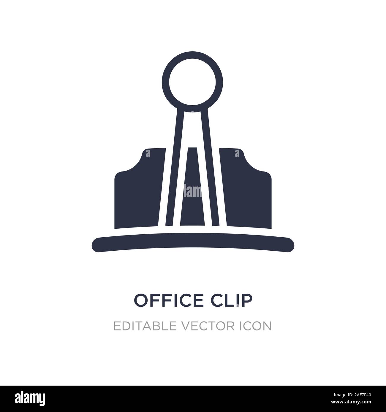 office clip icon on white background. Simple element illustration from ...