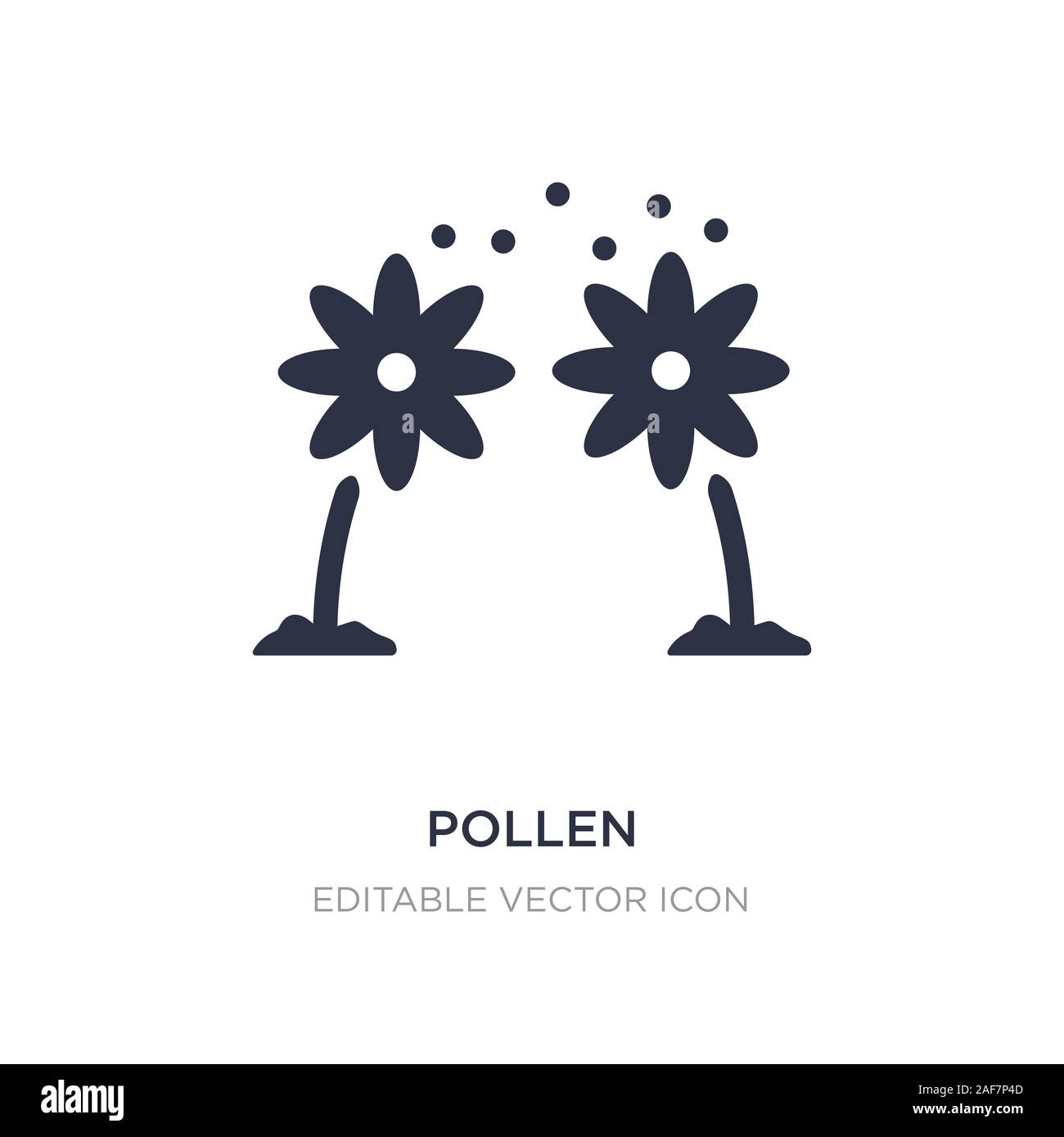 pollen icon on white background. Simple element illustration from ...