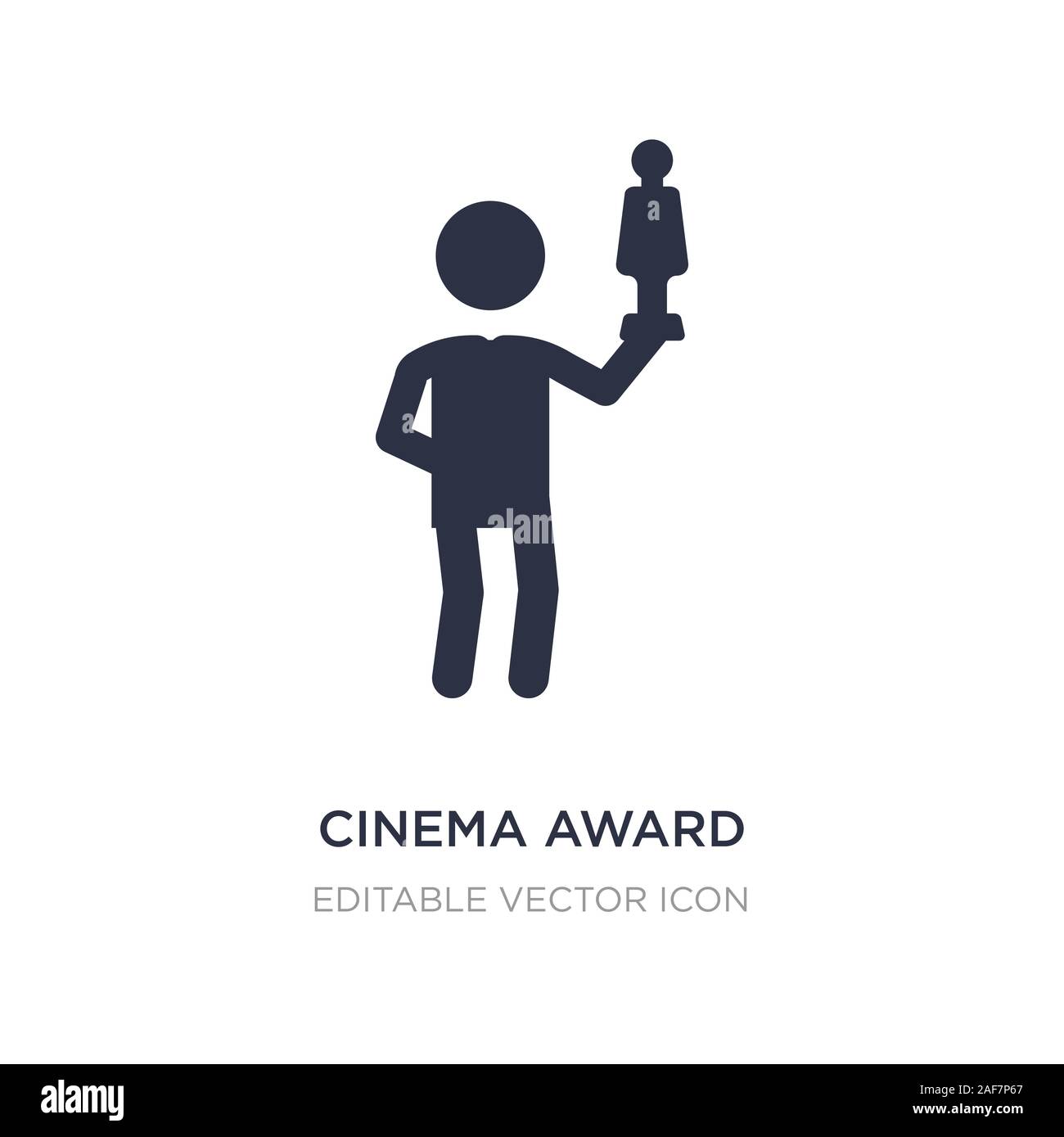 cinema award icon on white background. Simple element illustration from ...