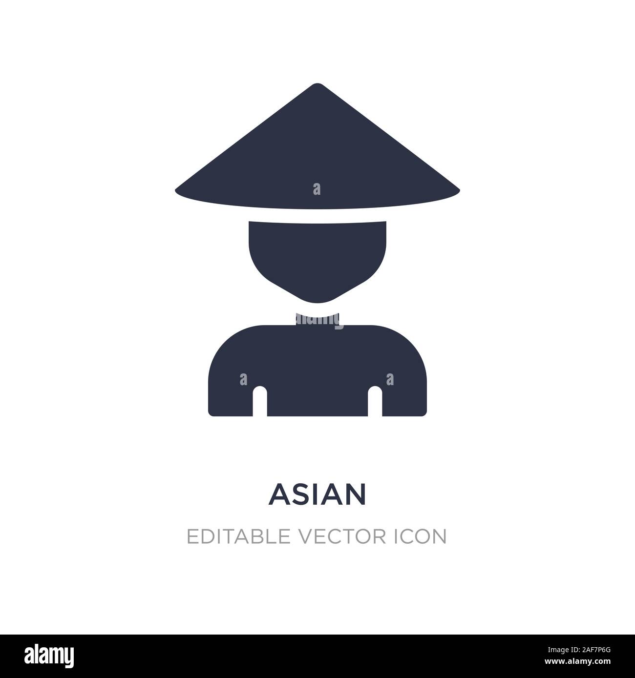 asian icon on white background. Simple element illustration from Nature ...