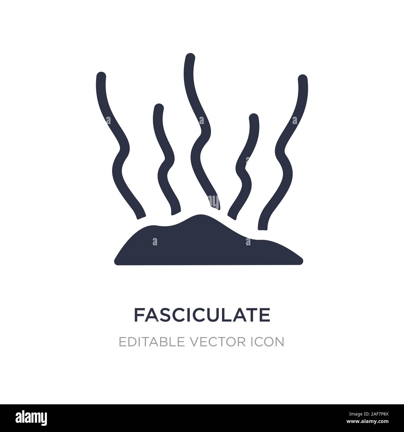 fasciculate icon on white background. Simple element illustration from ...