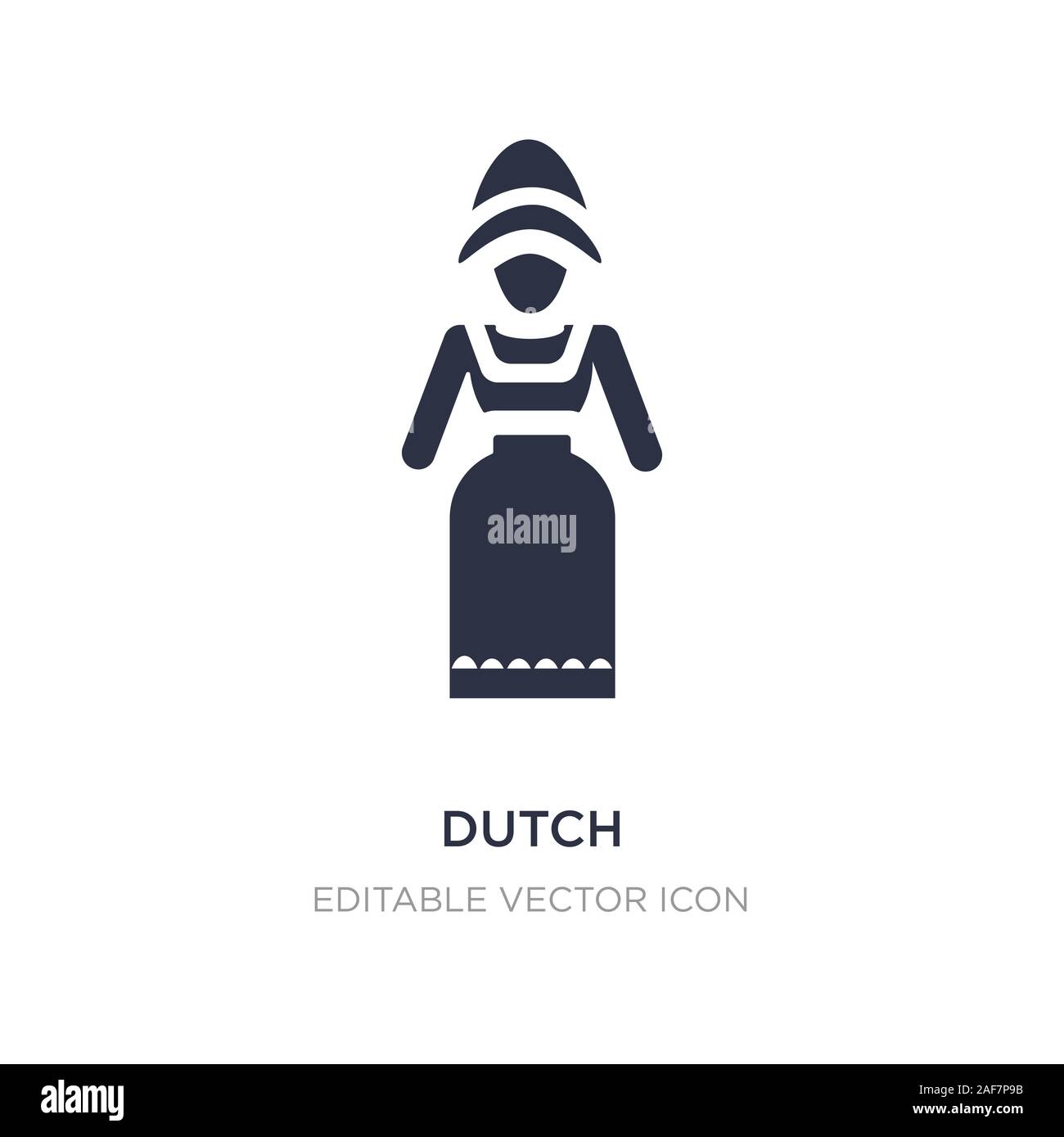 dutch icon on white background. Simple element illustration from People ...