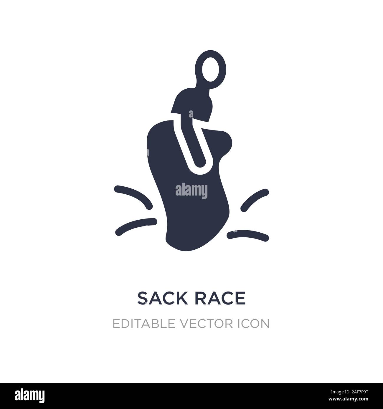 sack race icon on white background. Simple element illustration from ...