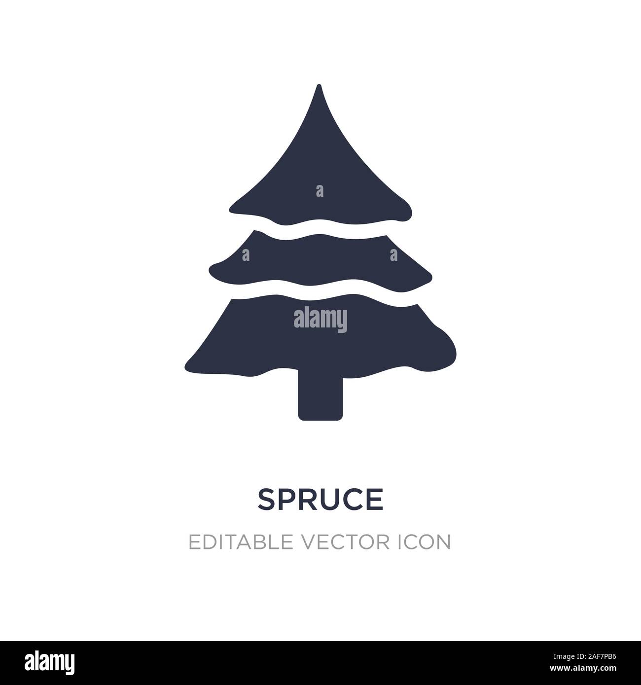 spruce icon on white background. Simple element illustration from ...