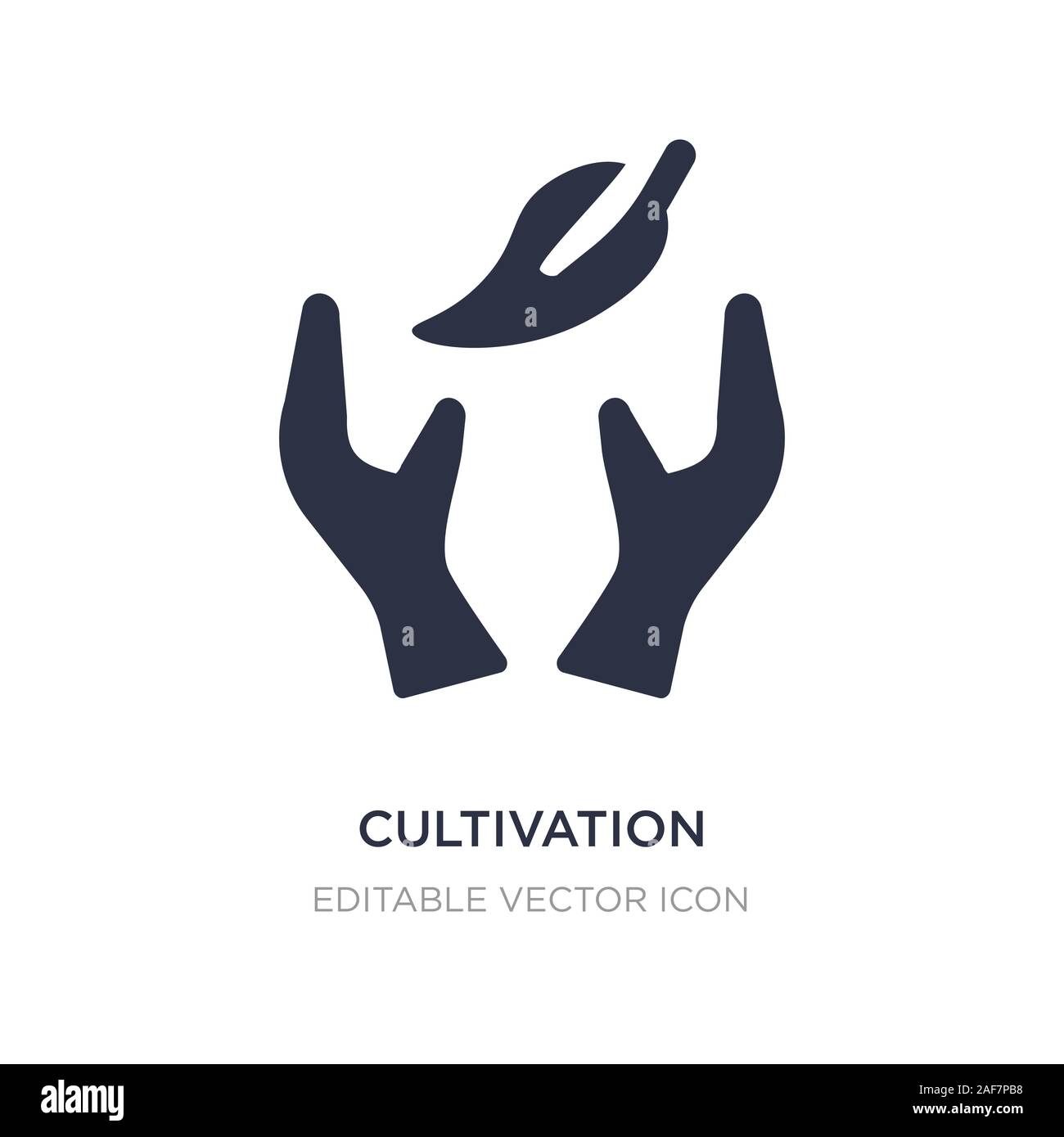 cultivation icon on white background. Simple element illustration from ...