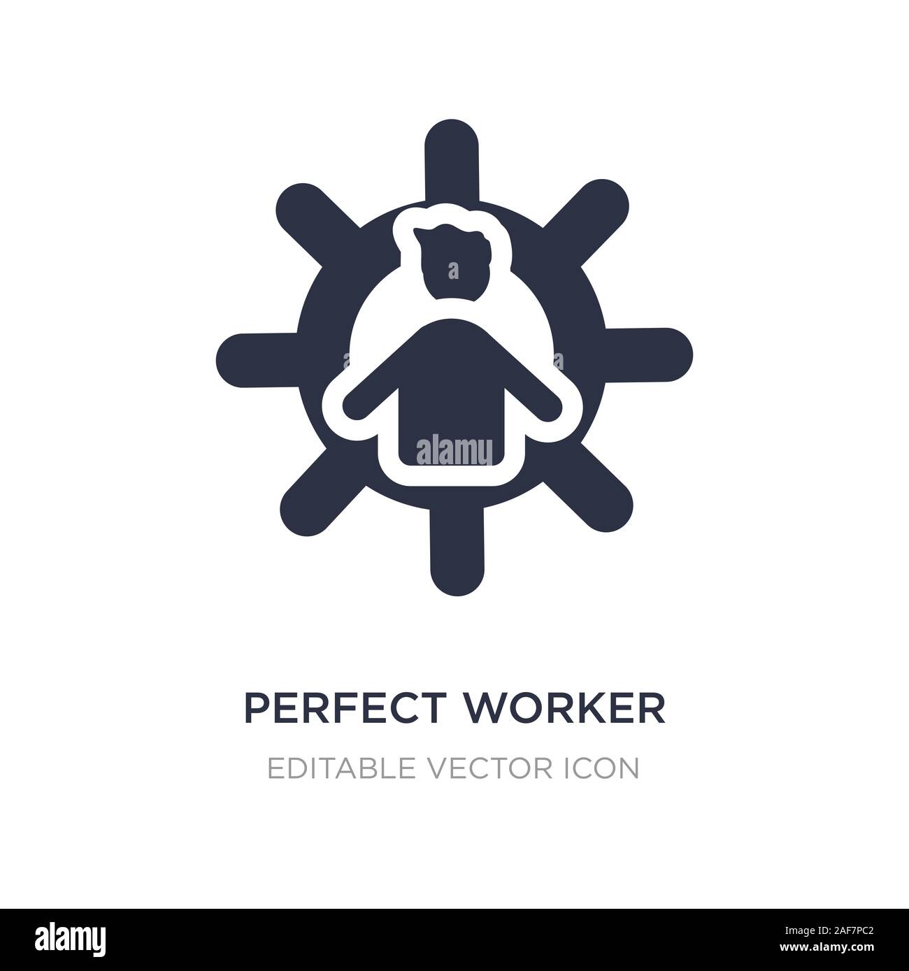 perfect worker icon on white background. Simple element illustration ...