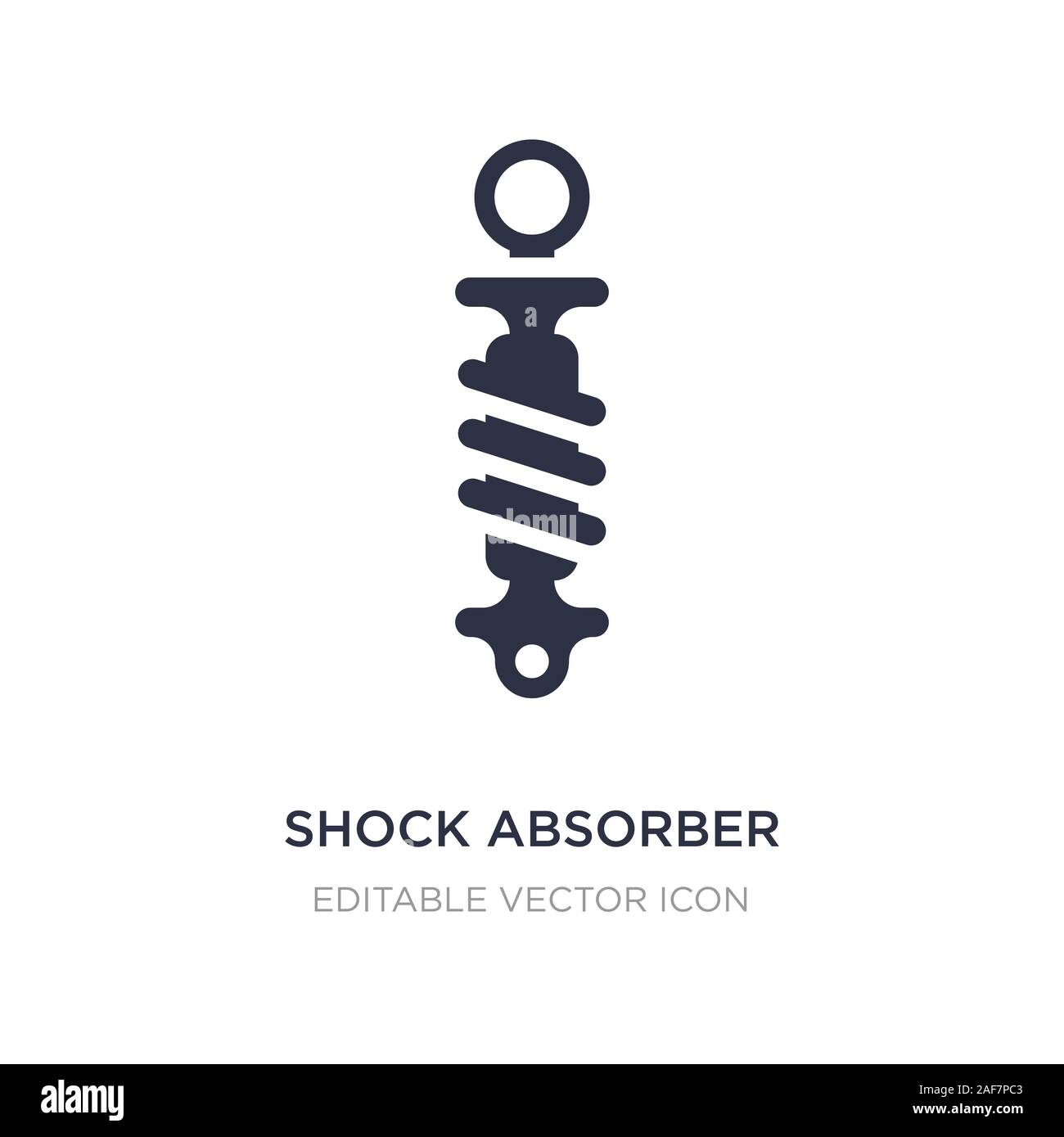 shock absorber icon on white background. Simple element illustration ...