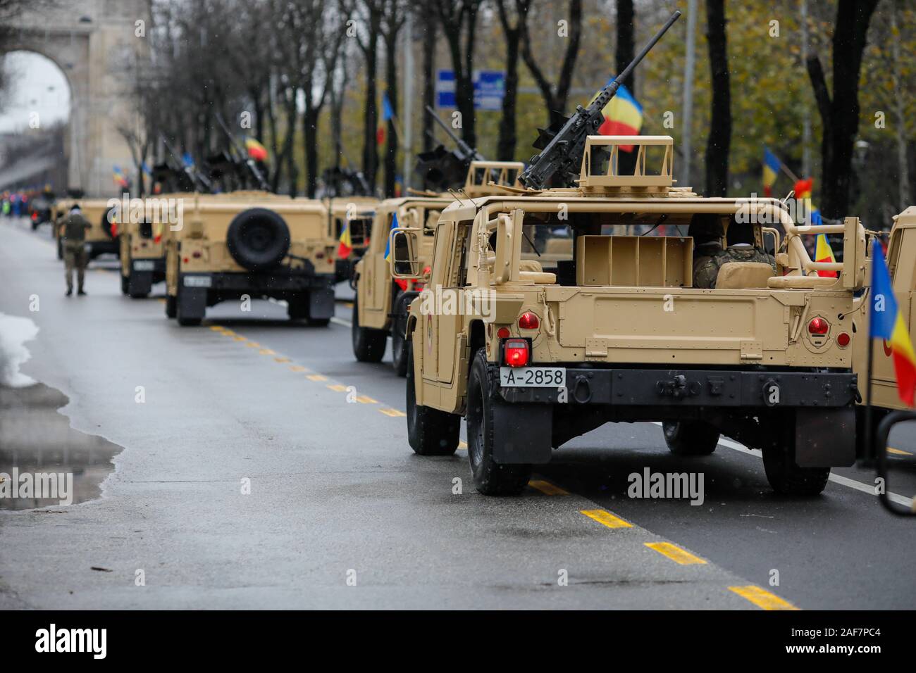 Bucharest, Romania - December 01, 2019: Romanian Army High Mobility ...