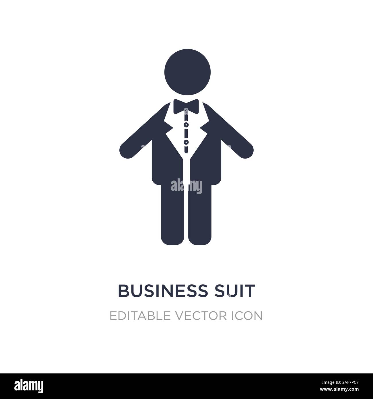 business suit icon on white background. Simple element illustration ...