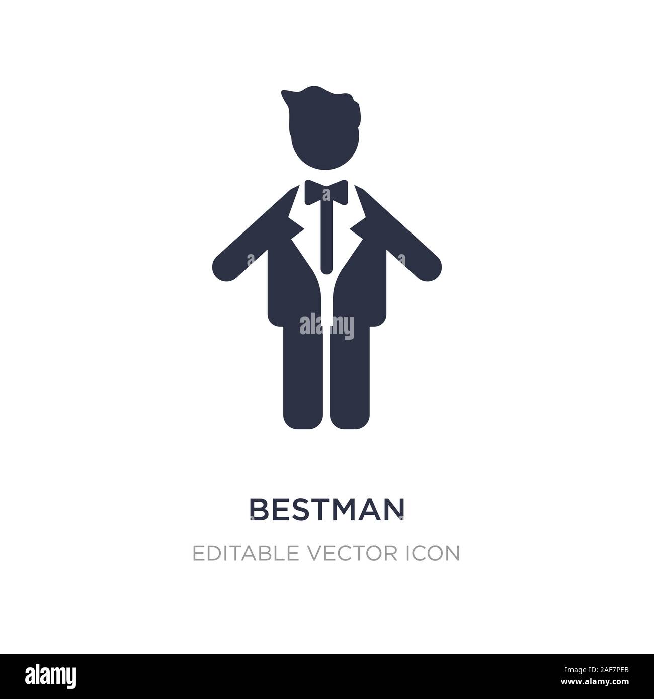 bestman icon on white background. Simple element illustration from ...