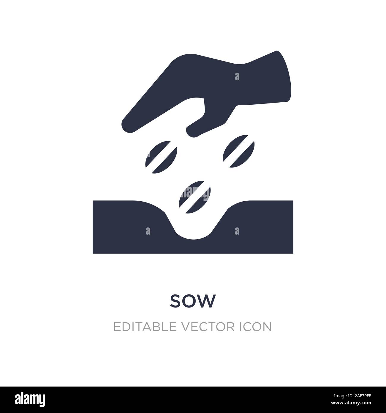 sow icon on white background. Simple element illustration from Nature ...