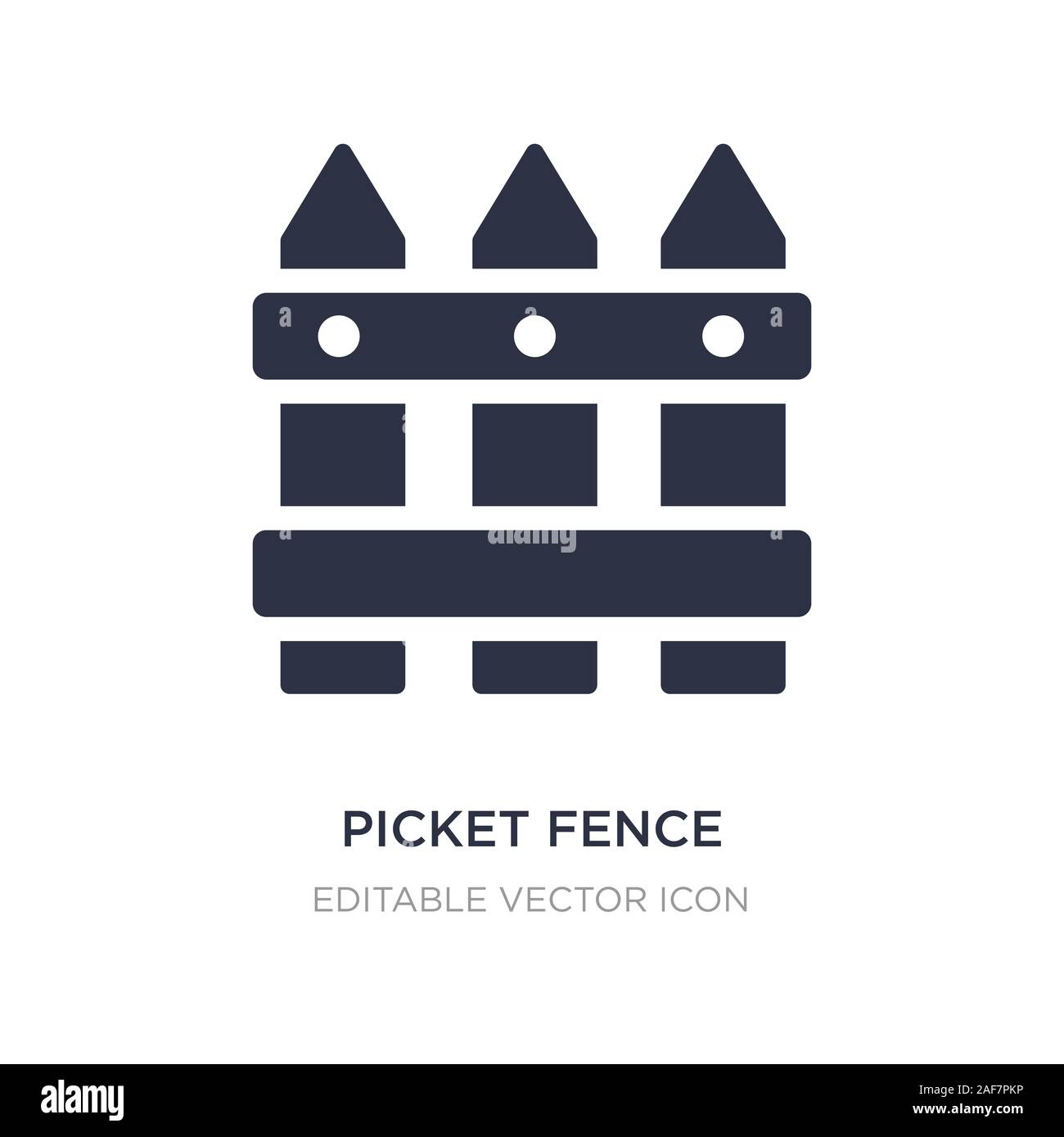 picket fence icon on white background. Simple element illustration from ...