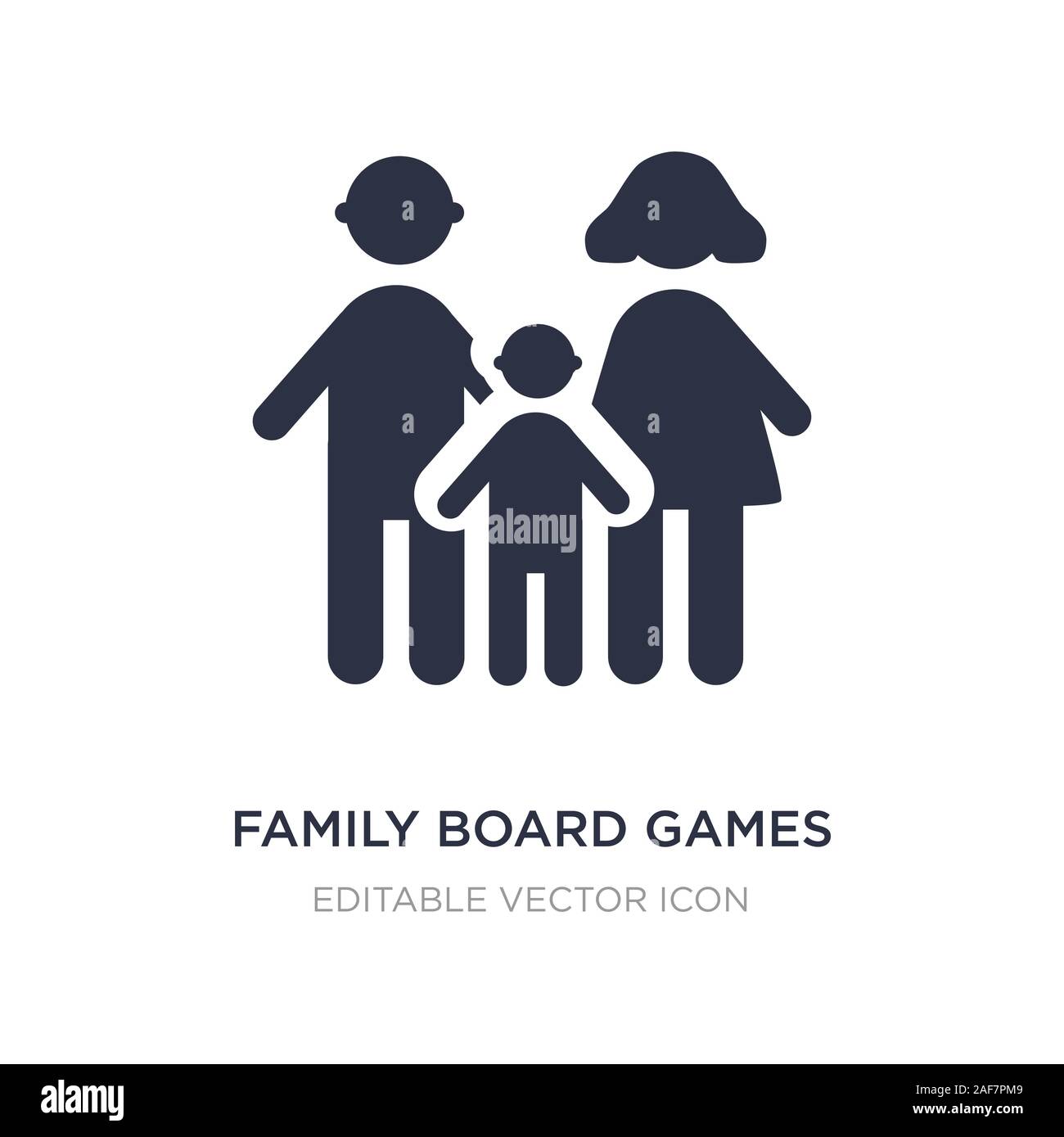 family board games icon on white background. Simple element ...