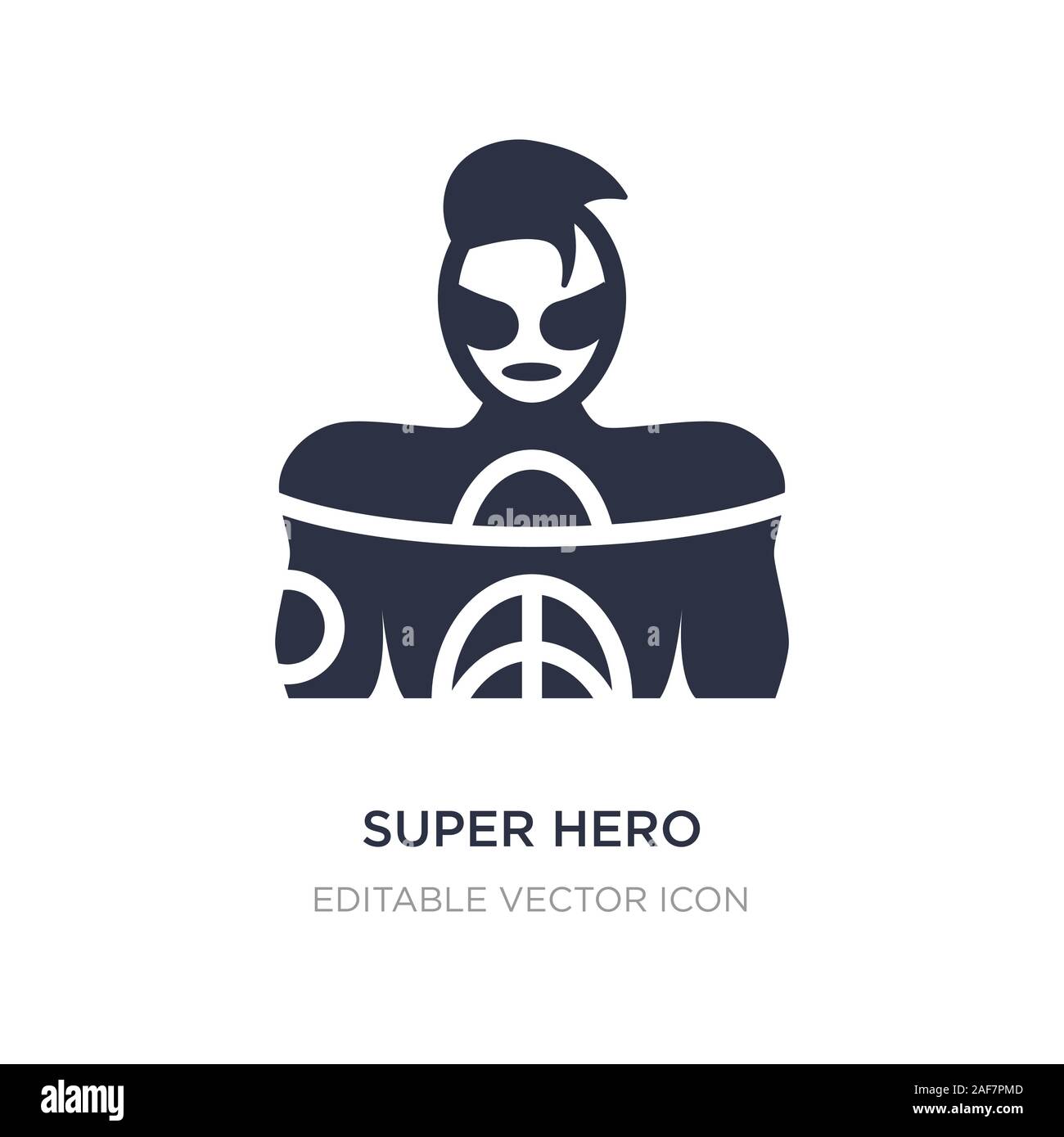 super hero icon on white background. Simple element illustration from ...