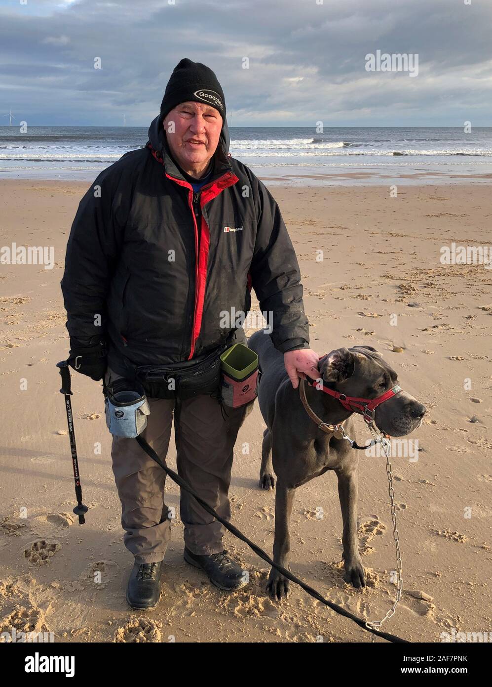 Keith Ritson, with his Great Dane Ge-He, who voted Conservative in ...