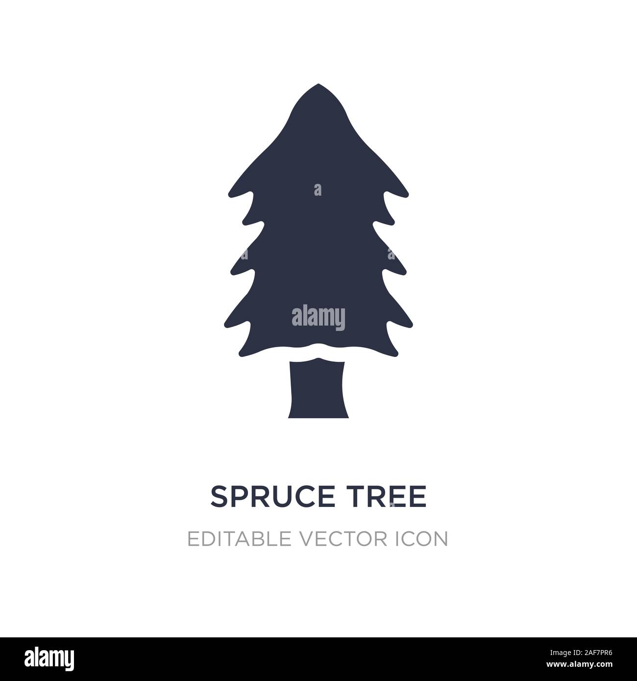 spruce tree icon on white background. Simple element illustration from ...