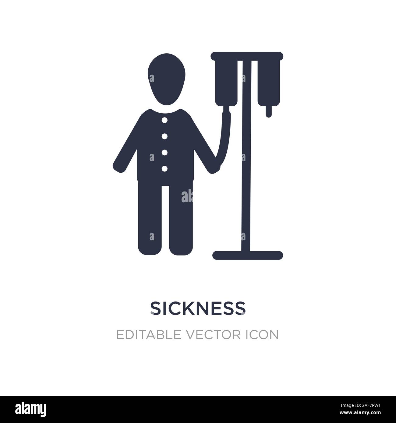 sickness icon on white background. Simple element illustration from ...